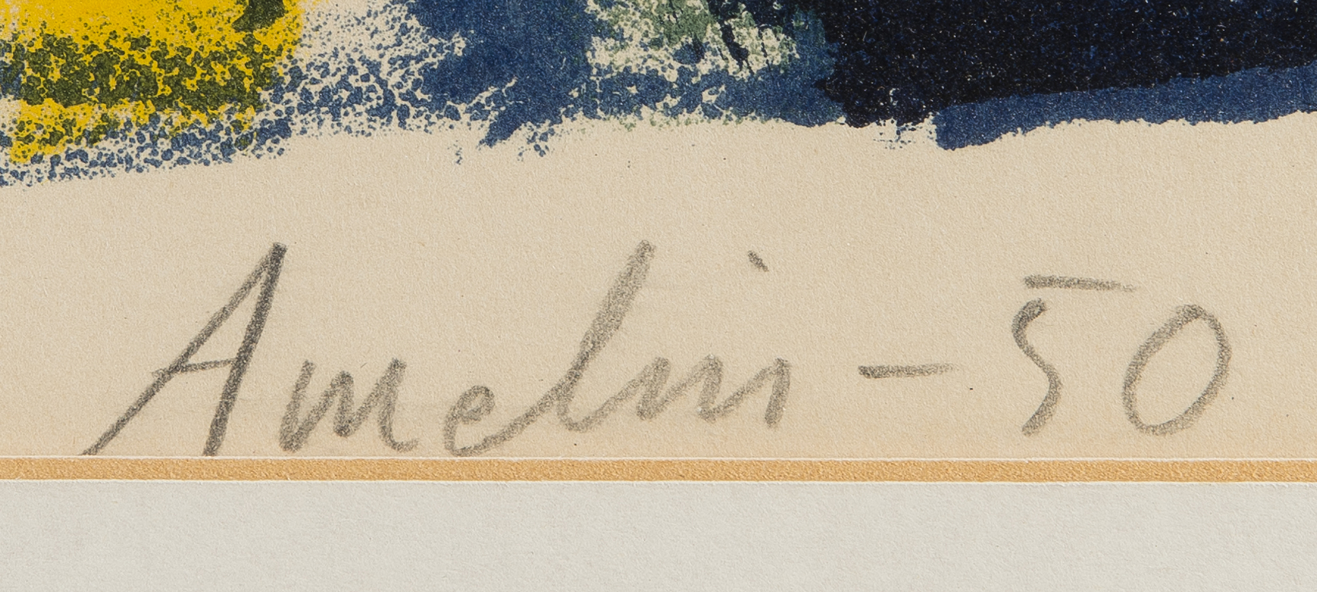 ALBIN AMELIN, litografi, signerad och daterad -50. - Bukowskis