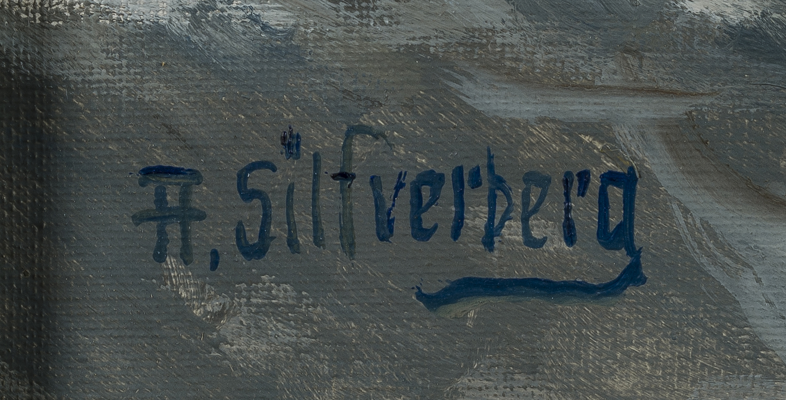 A. SILFVERBERG, oil on canvas, signed. - Bukowskis