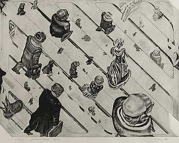 PEETER ULAS, etsning, signerad och daterad -80. - Bukowskis