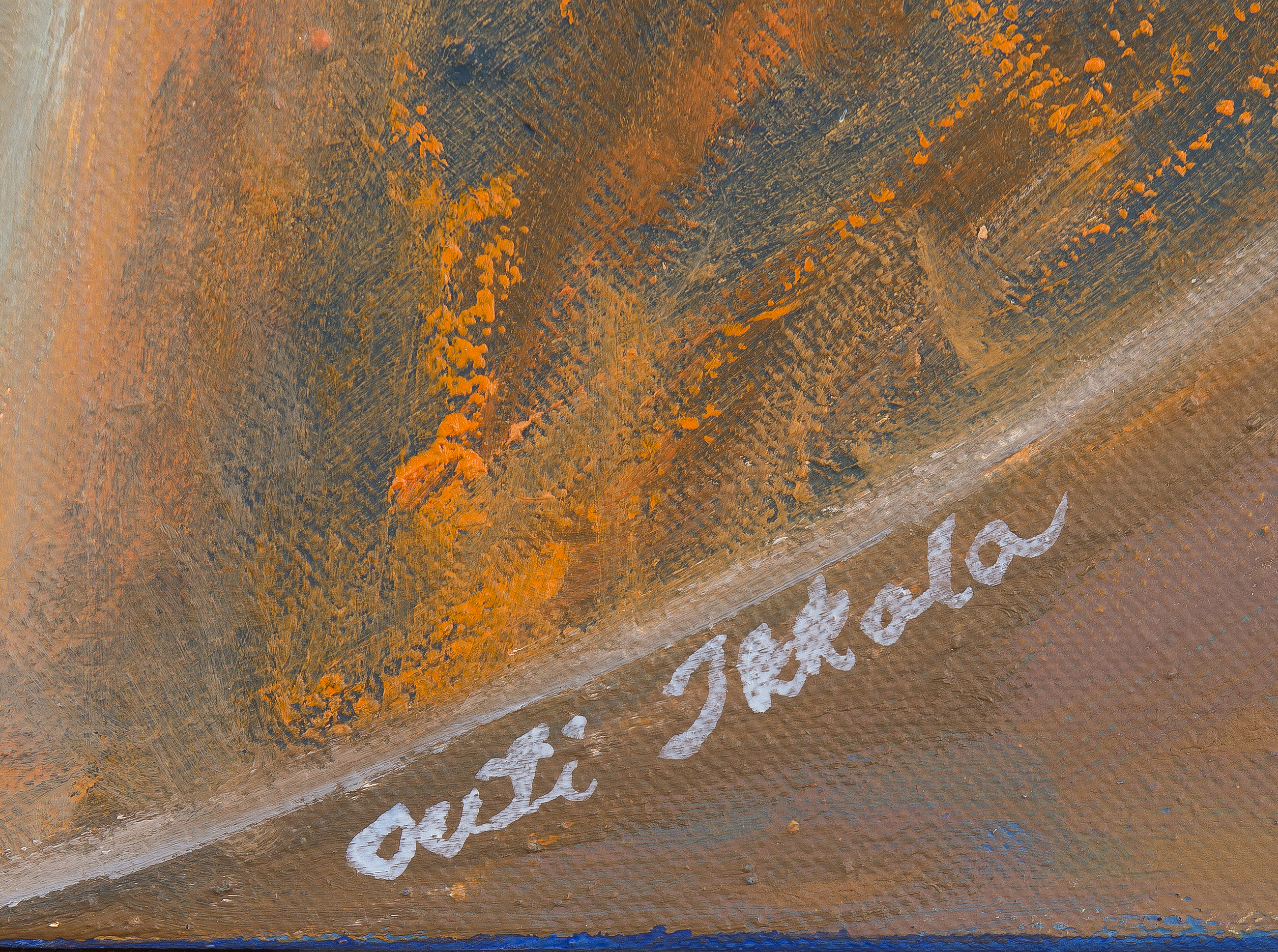 OUTI IKKALA, acrylic on canvas, signed. - Bukowskis