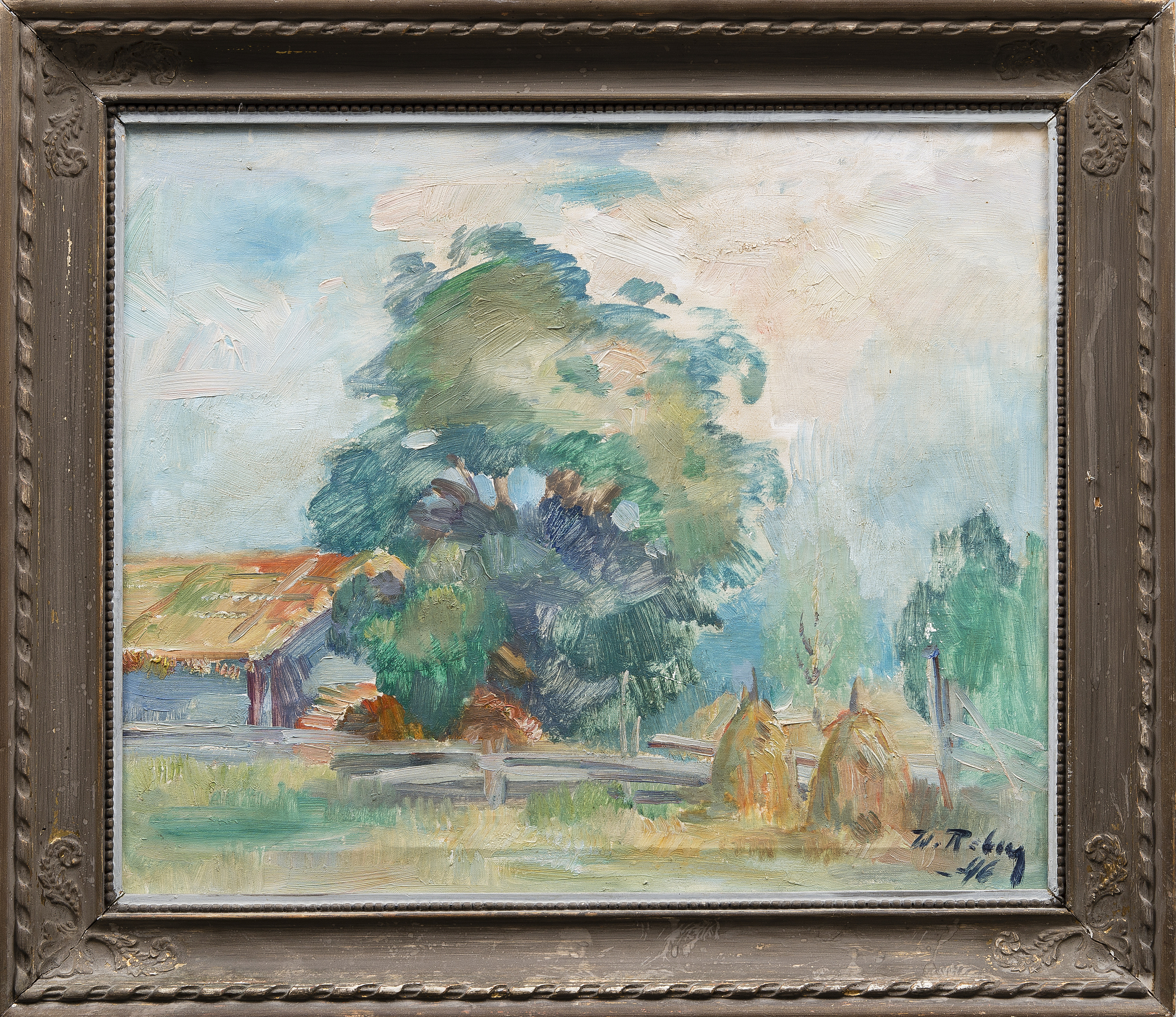 WILLIAM ROSENBERG, oil on canvas, signed and dated -46. - Bukowskis