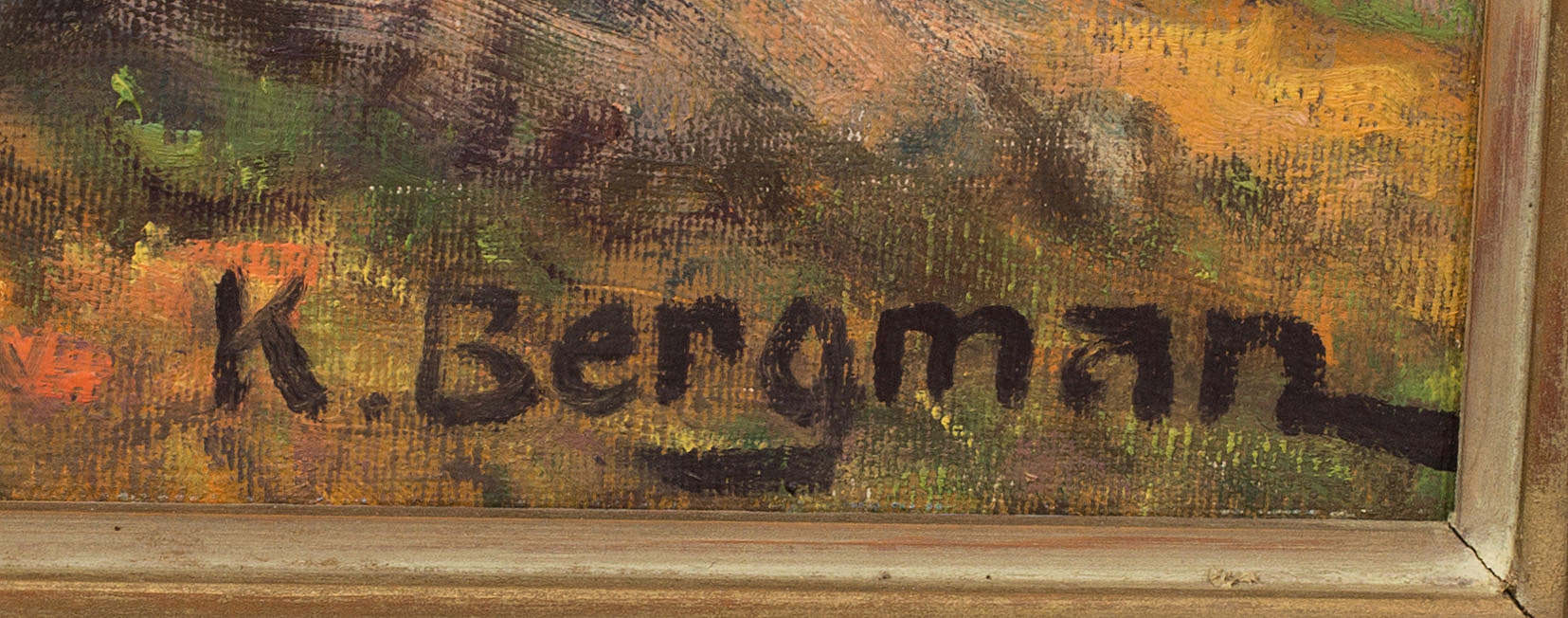 KARL BERGMAN, oil on canvas, signed. - Bukowskis