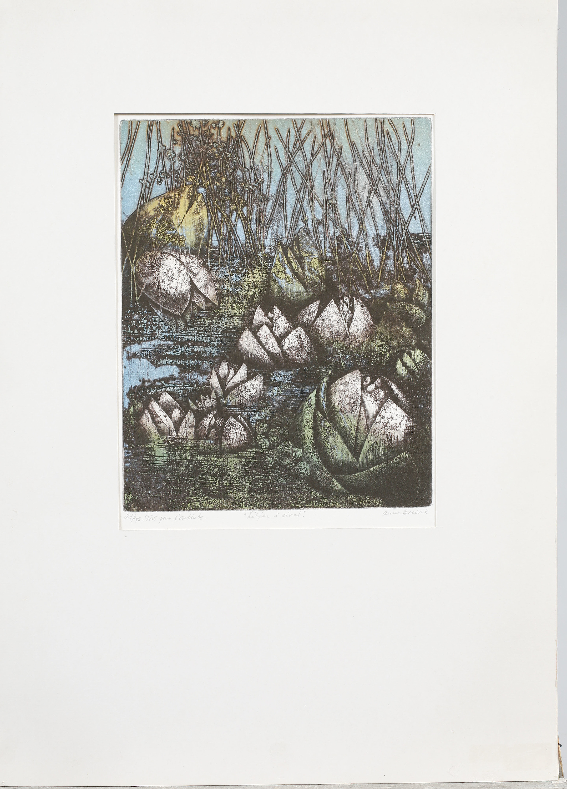 ANNE BREIVIK, a color etching, signed and numbered 24/75. - Bukowskis