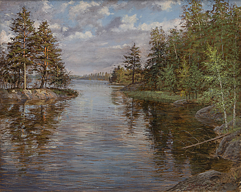 JORMA HELENIUS, oil on canvas, signed. - Bukowskis