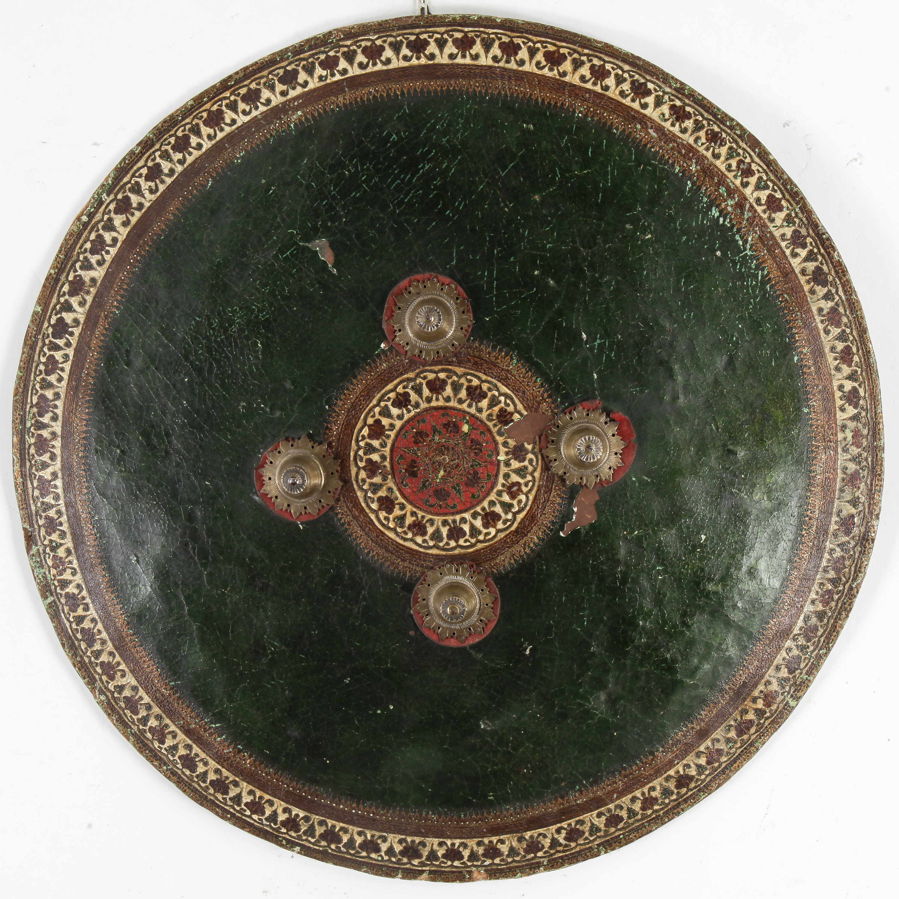 a indo persian shield from the late 19h Century. - Bukowskis
