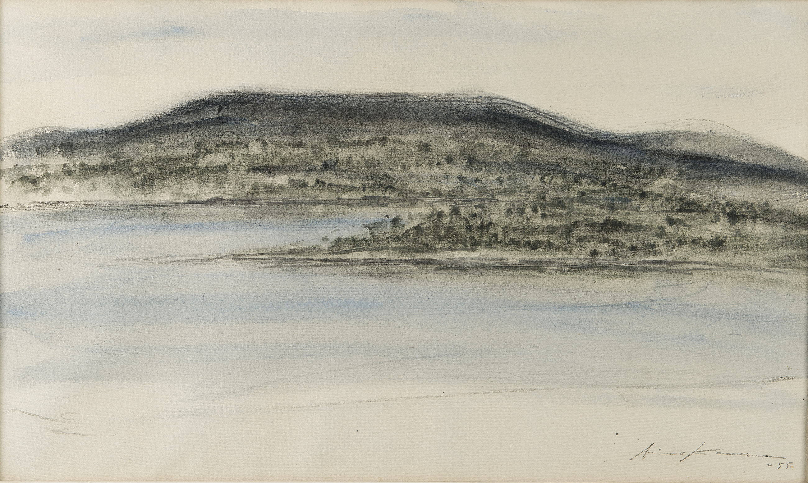 AIMO KANERVA, watercolour, signed and dated -55. - Bukowskis