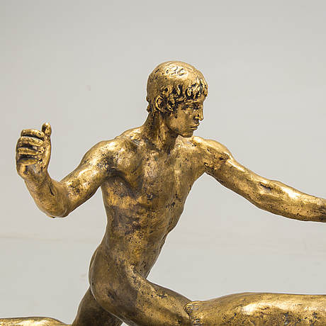 A Paul Landowski bronze sculpture signed Landowski and dated 1922 ...