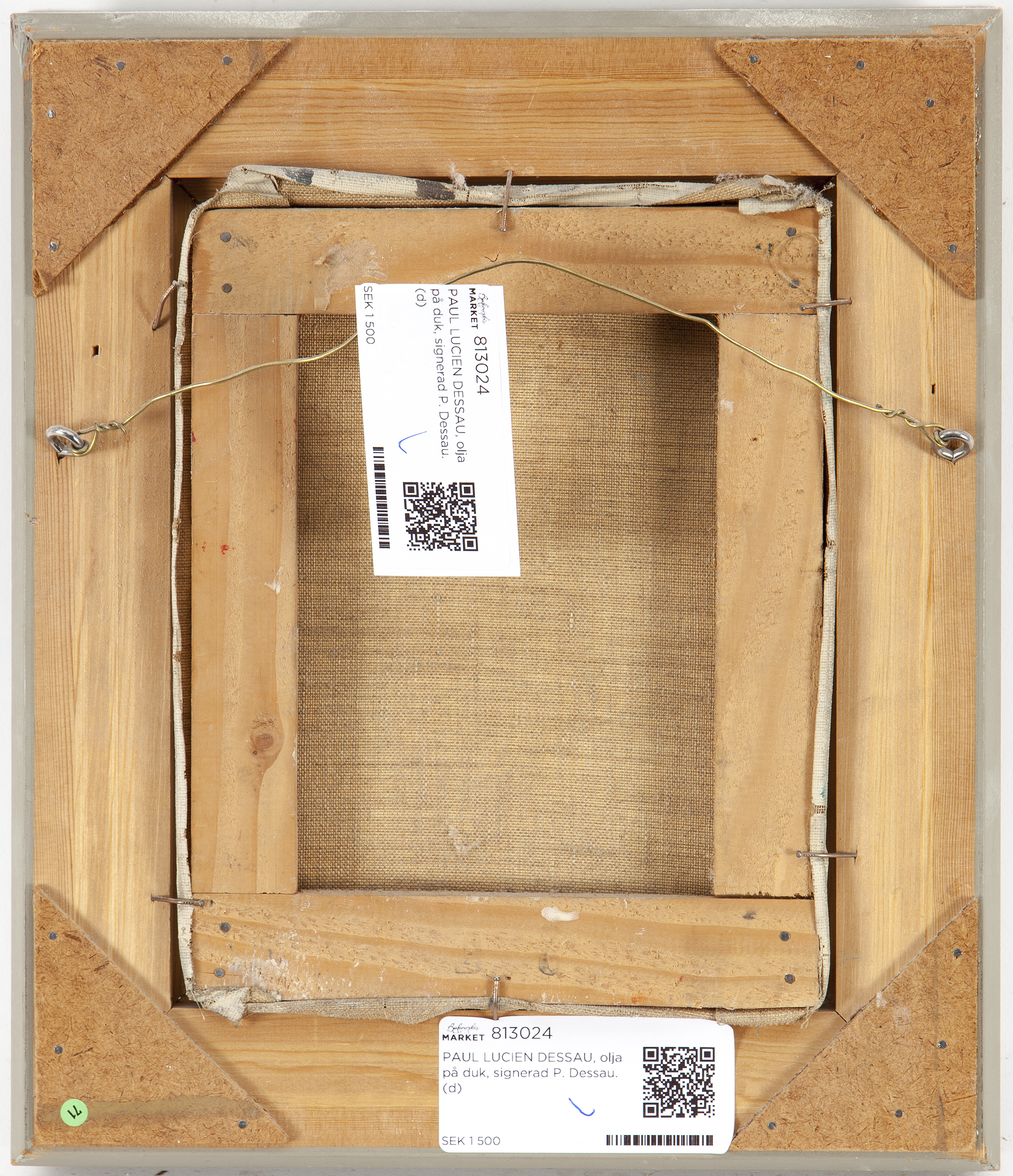 PAUL LUCIEN DESSAU, oil on canvas, signed P. Dessau. - Bukowskis