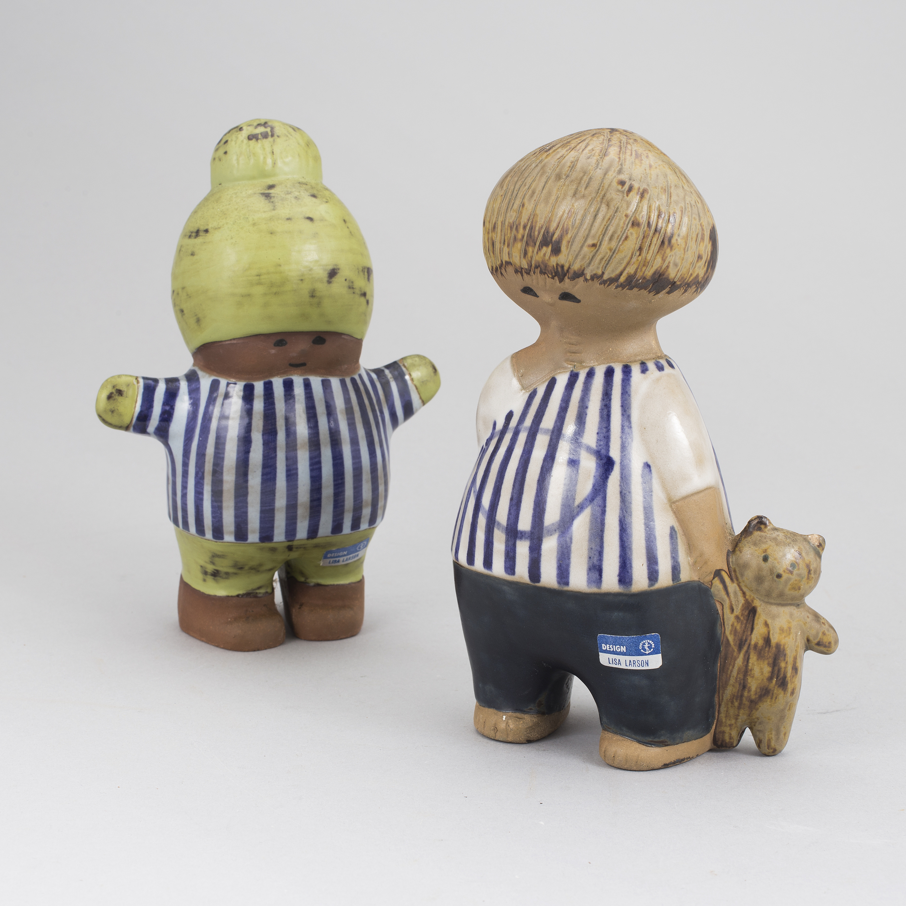 Lisa Larsson, 2 pieces, figurines, pottery, from the series "Larson ...