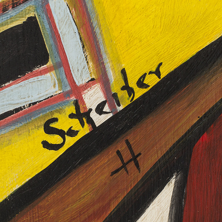 HUGO SCHEIBER, oil on masonite, signed. - Bukowskis