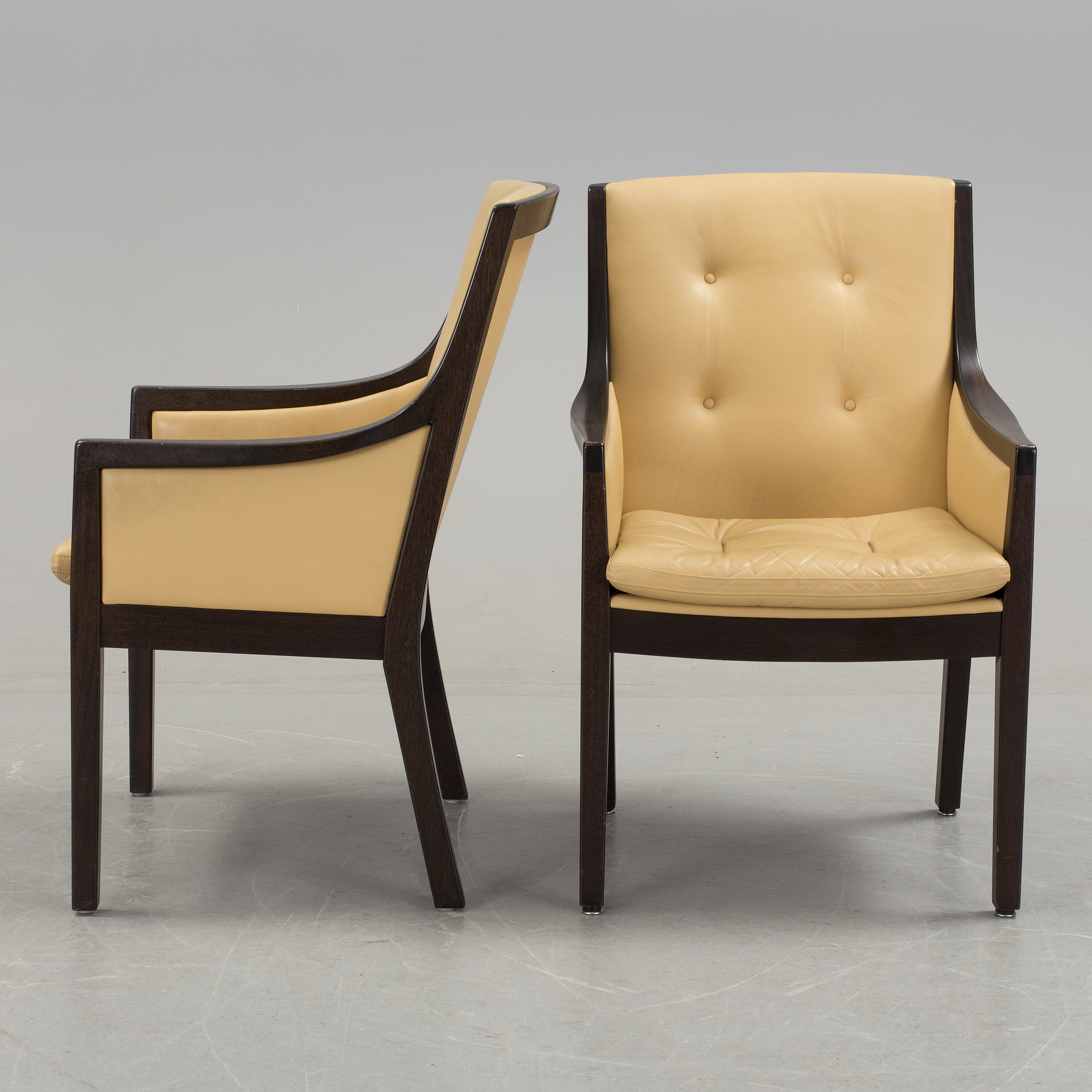 A set of five armchairs by AB Klaessons Möbelfabrik, Fjugesta. - Bukowskis