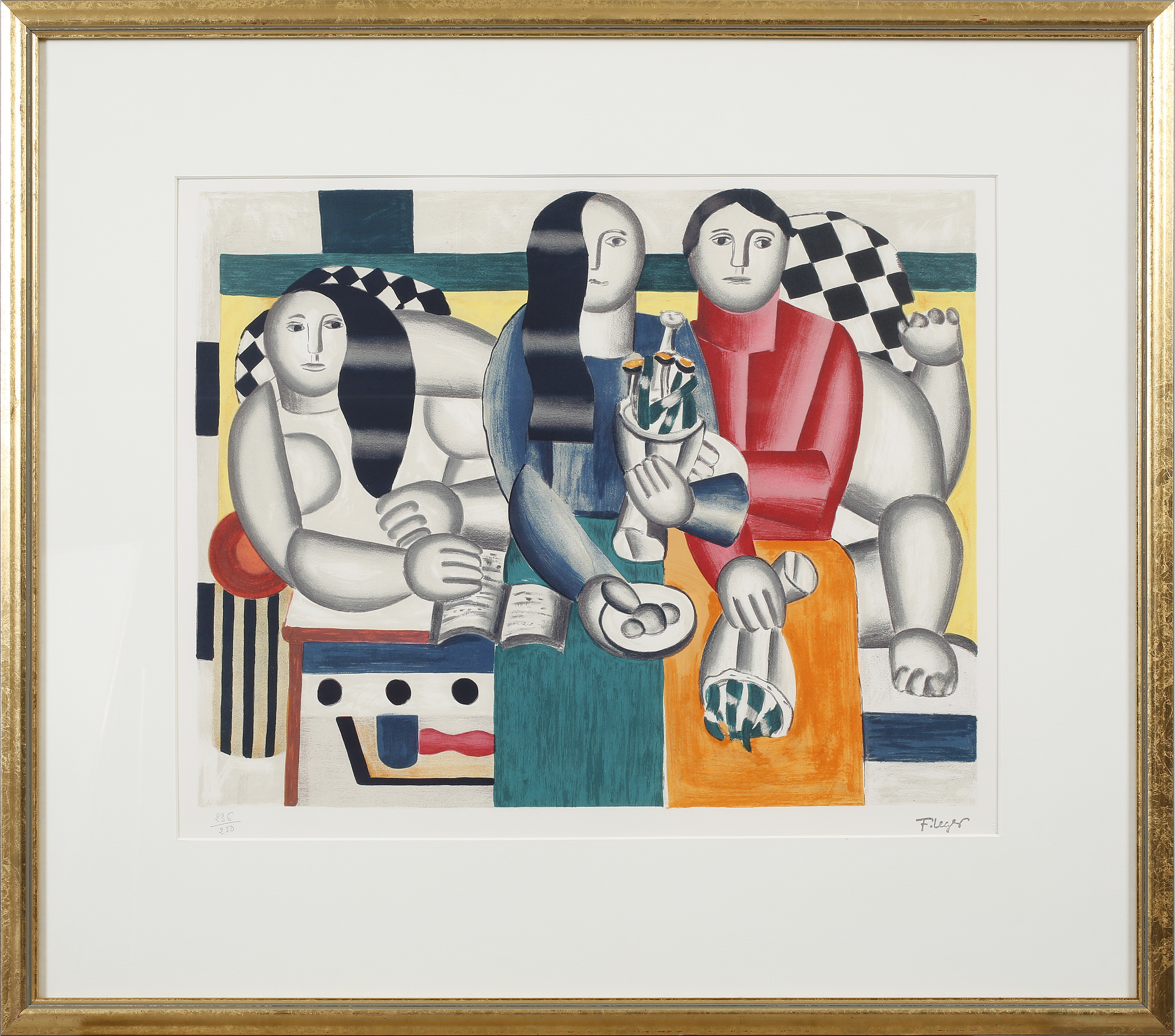 FERNAND LÉGER, litograph, printed signature, numbered 236/250. - Bukowskis