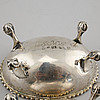 SALTKAR, ett par, silver, gustavianska, Johan Fagerberg, Karlskrona ...
