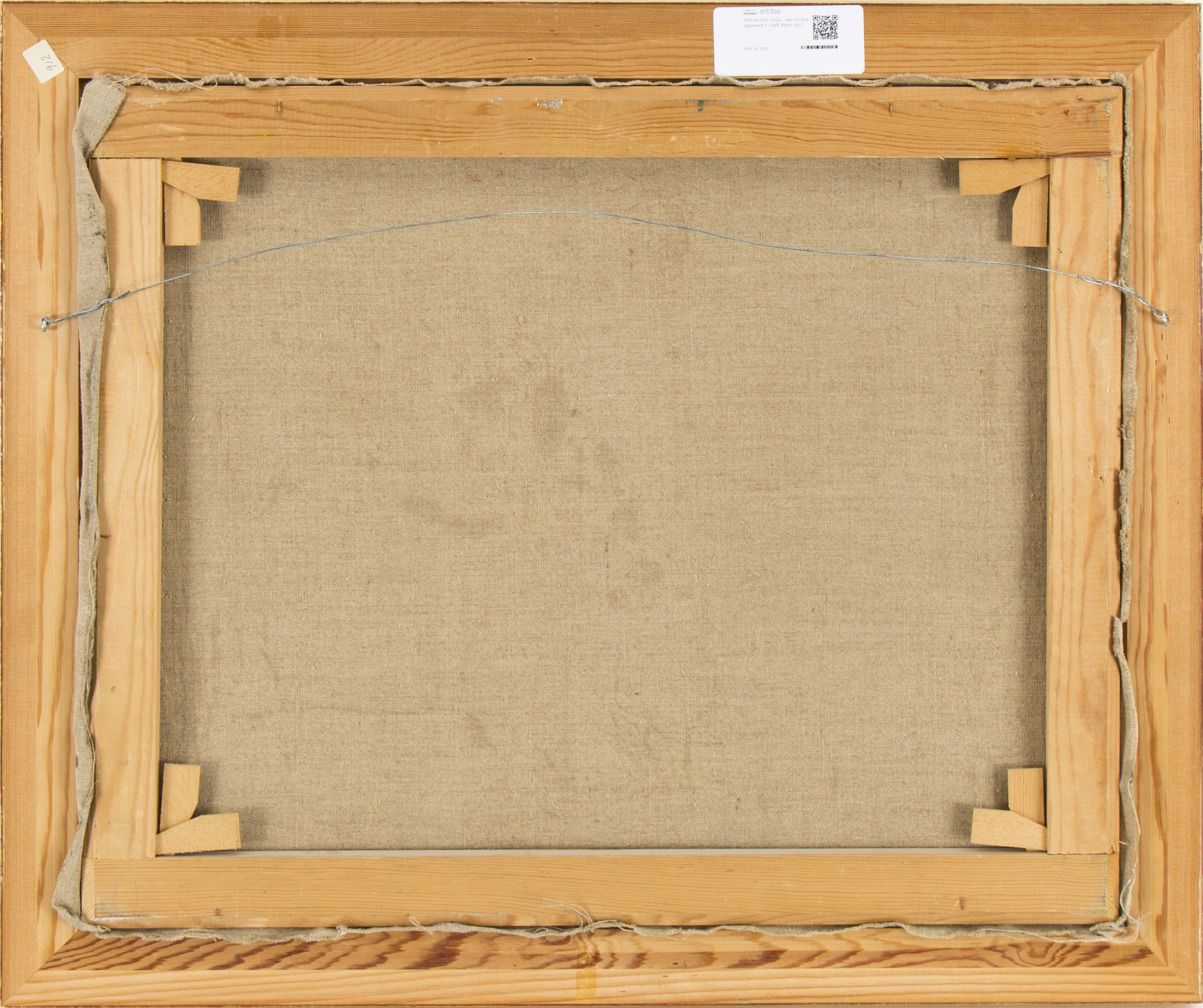 FRANCOIS GALL, oil on canvas. Signed F. Gall, Paris. - Bukowskis