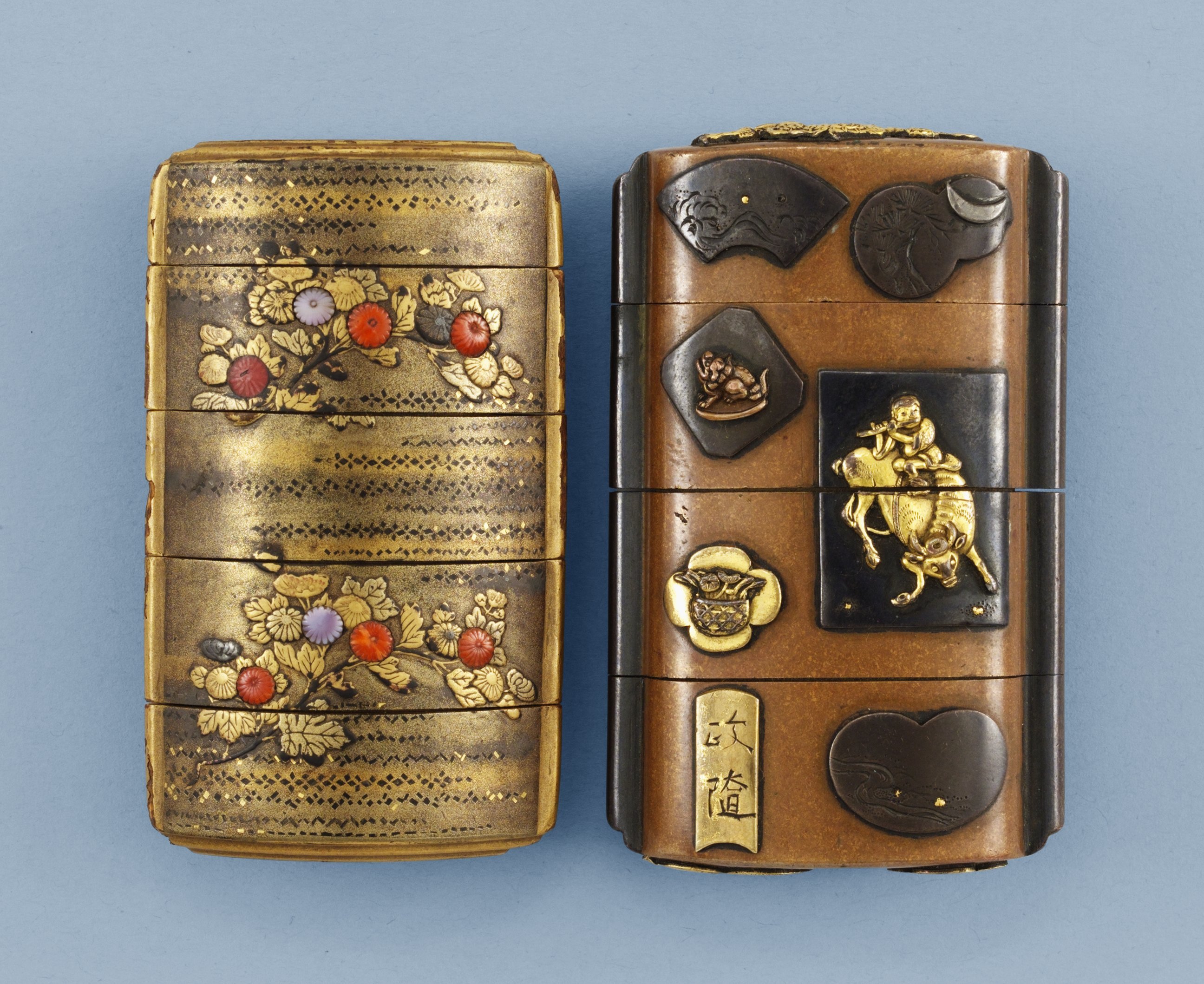 Two Japanese inro, second half of 19th Century. (2). - Bukowskis