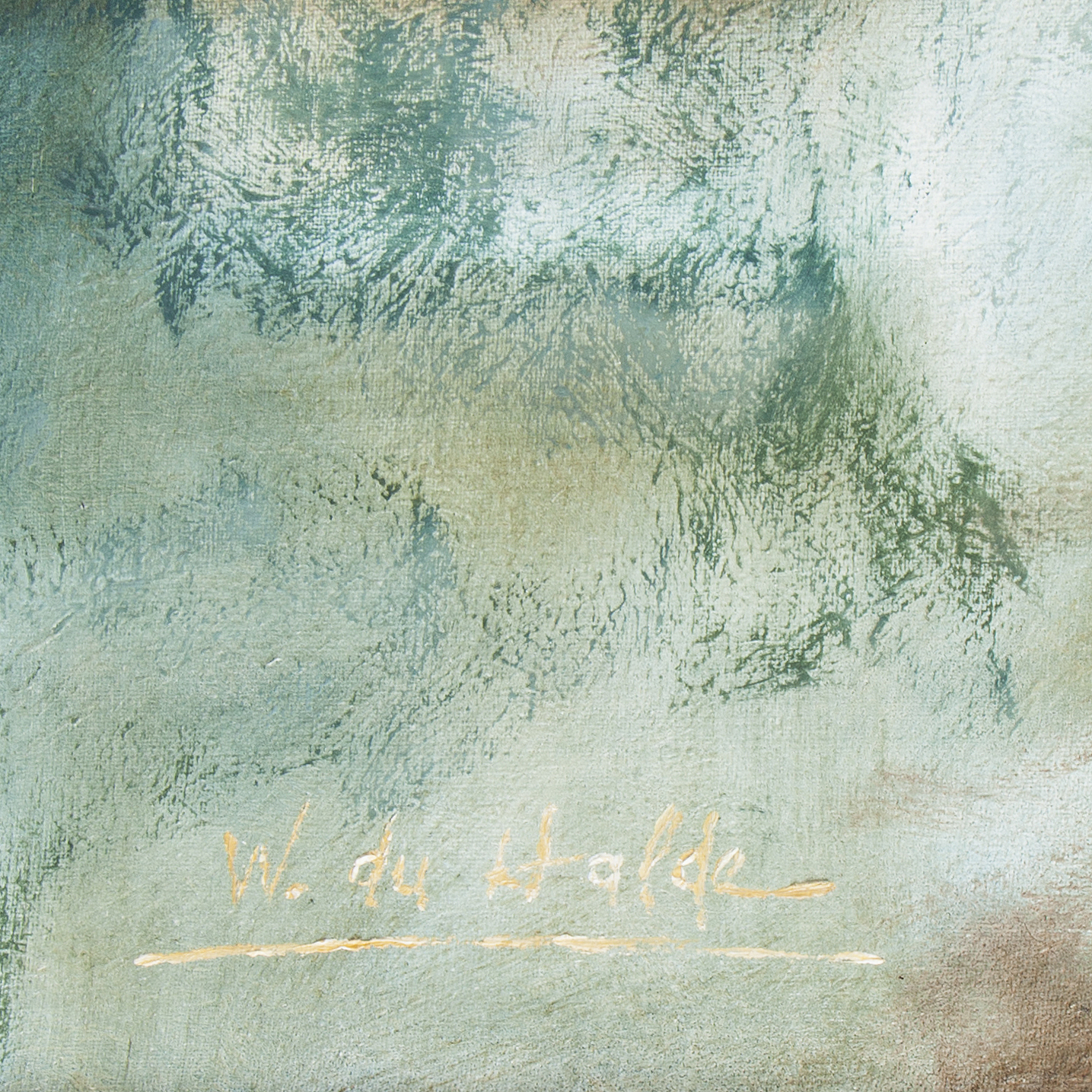 Walter du Halde, oil on canvase, signed 'W du Halde'. - Bukowskis