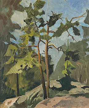 HJALMAR RAUTIAINEN, oil on panel, signed and dated -61. - Bukowskis