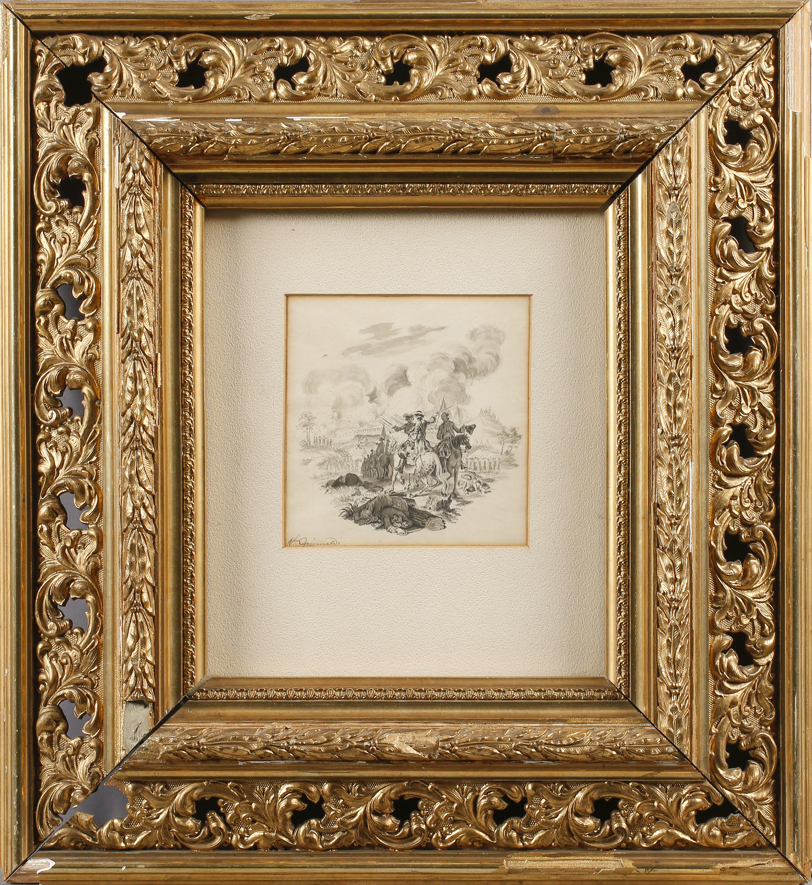 WILLIAM GRIMALDI, an ink drawing, signed. - Bukowskis