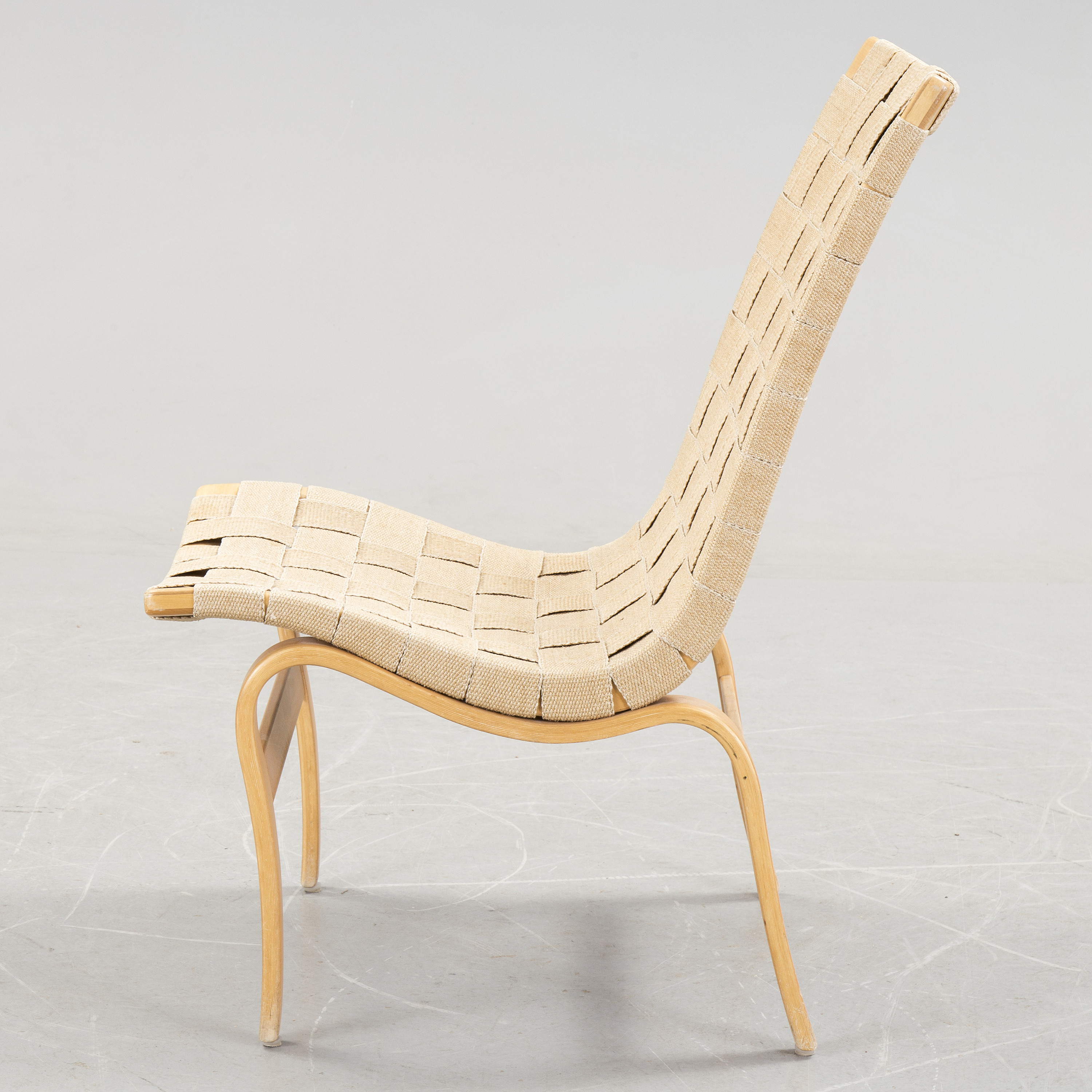 BRUNO MATHSSON, stol, "Eva", Firma Karl Mathsson, Värnamo, 1977 ...