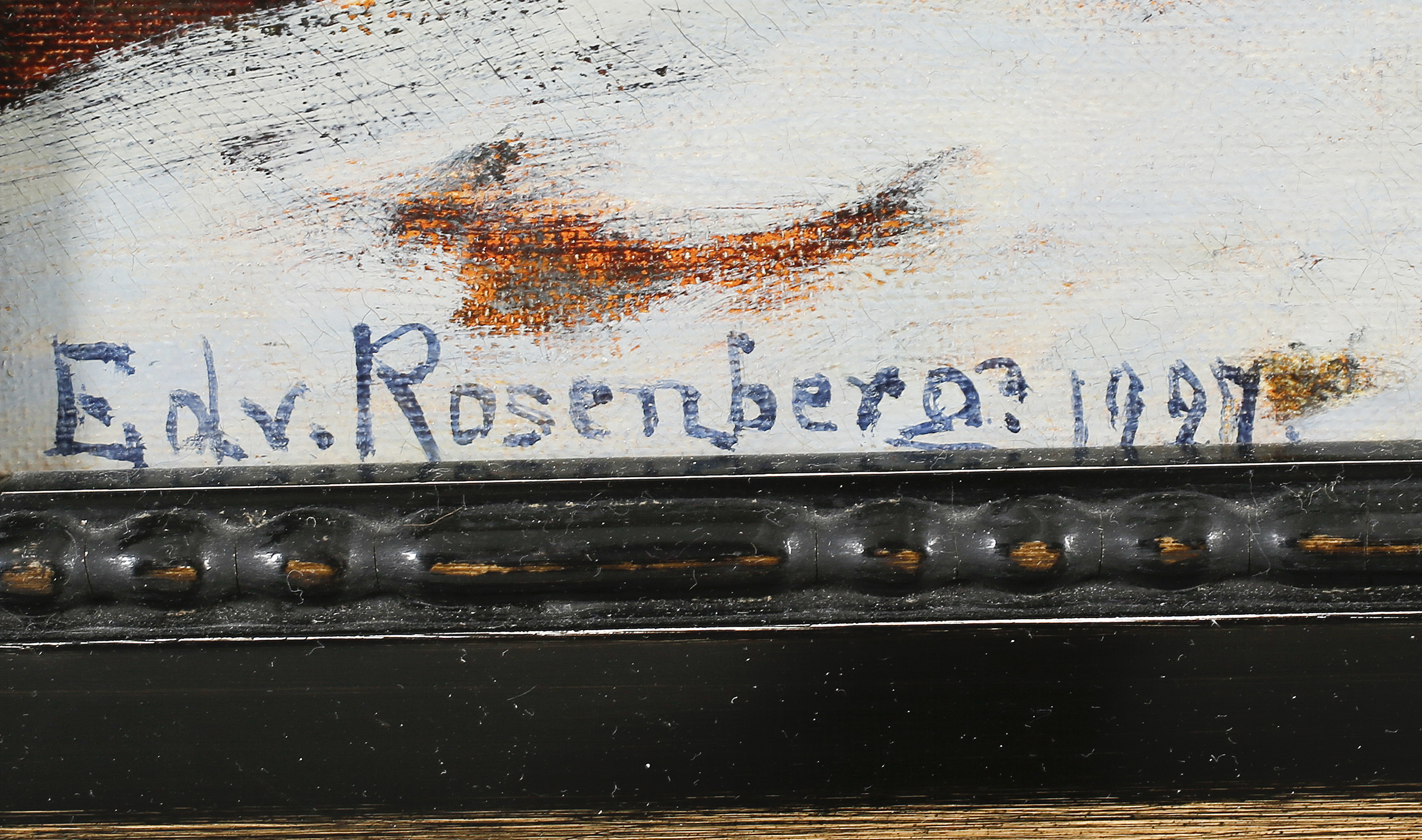 EDVARD ROSENBERG, oil on canvas, signed and dated 1927. - Bukowskis