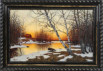 EDVARD ROSENBERG, oil on canvas, signed and dated 1927. - Bukowskis