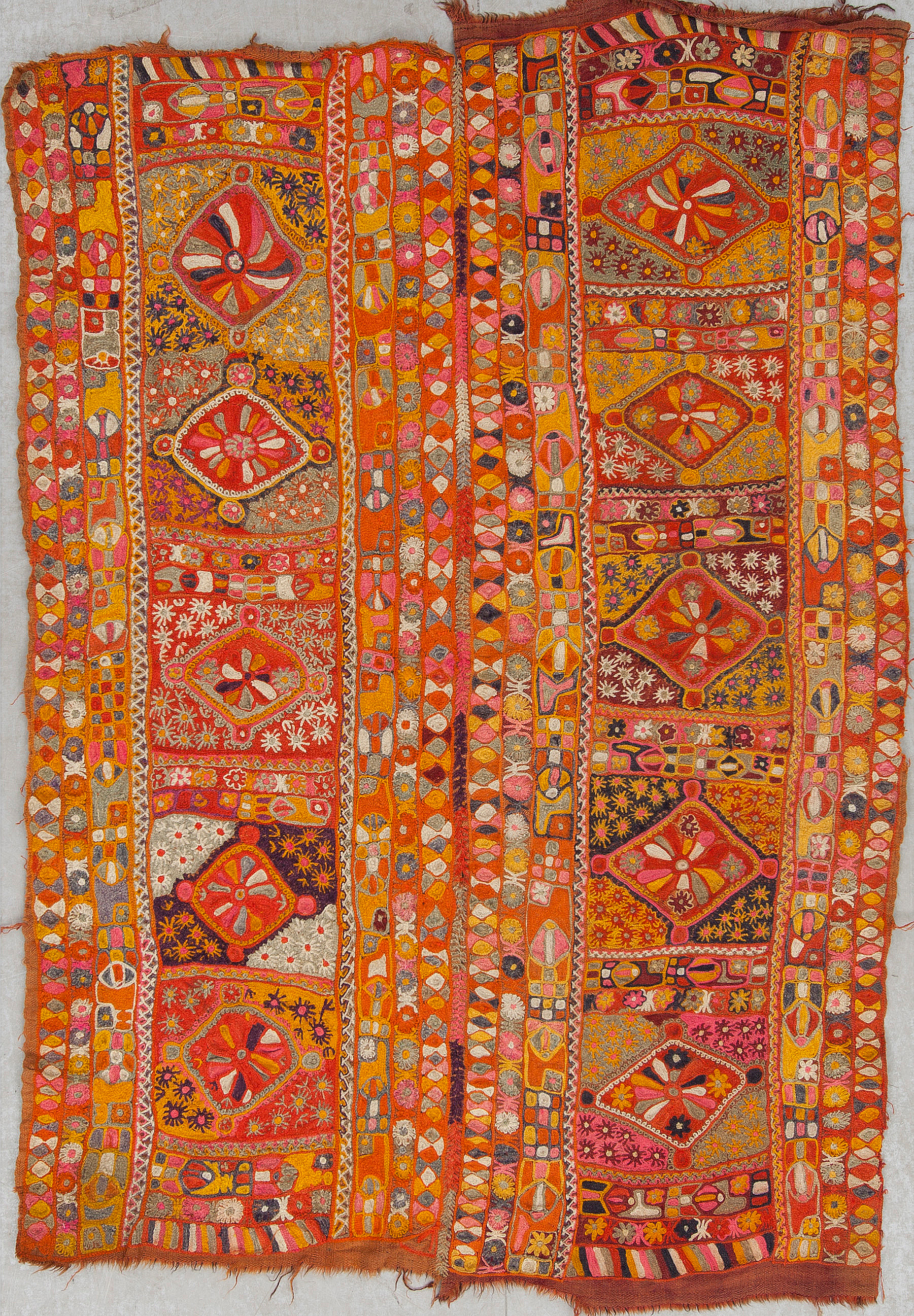 A semi-antique textile by the Marsh Arabs/nomads in Iraq, around 205 x ...