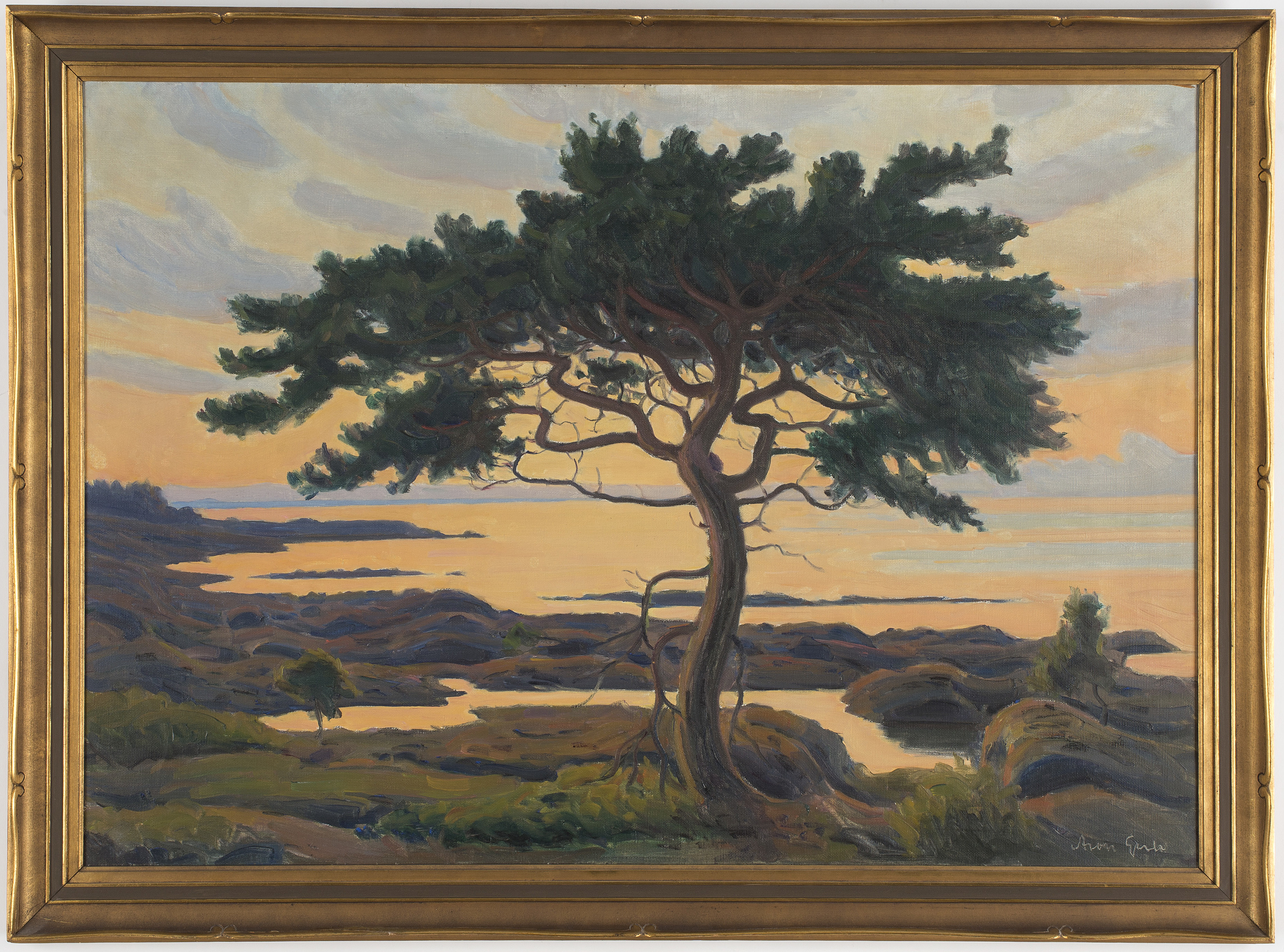 ARON GERLE, oil on canvas, signed. - Bukowskis