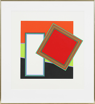 PETER FREUDENTHAL, färgserigrafi, signerad, numrerad 21/75 och daterad ...