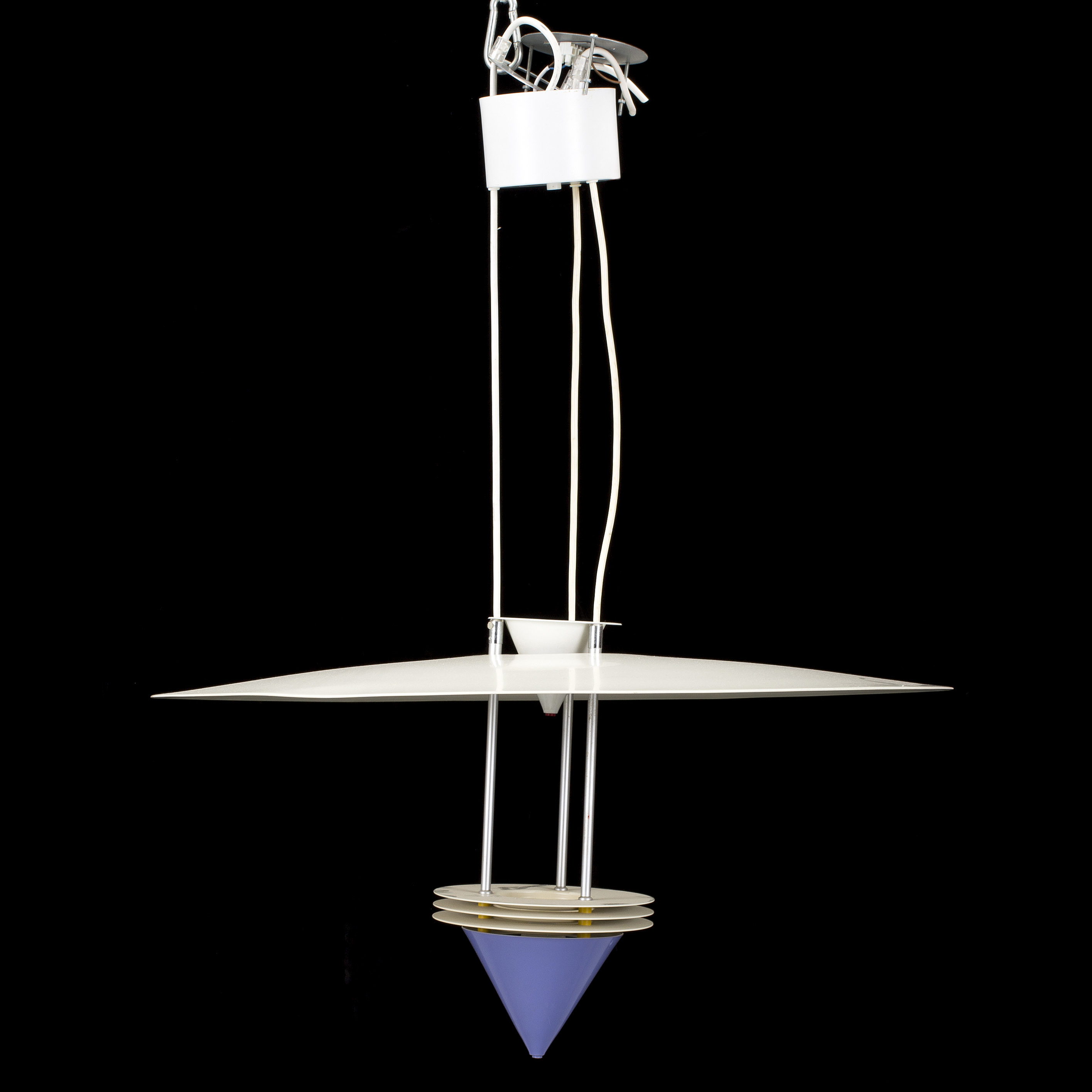 A 1980/90s ceiling light presumably by Olle Andersson, marked Boréns ...