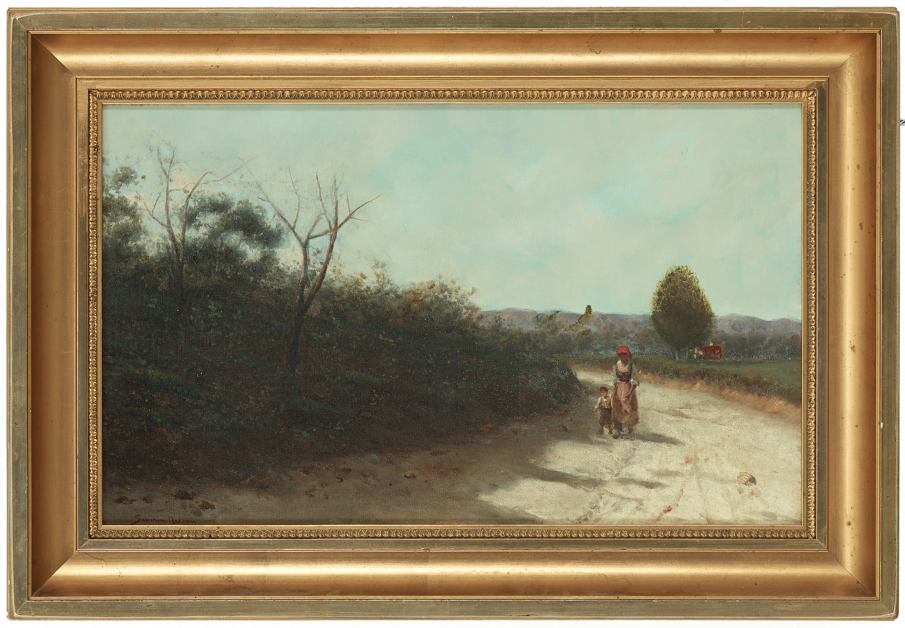 SEVERIN NILSON, oil on canvas laid down on paper-panel, signed Severin ...