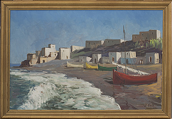 A JEAN SALA signed and dated oil on canvas. - Bukowskis