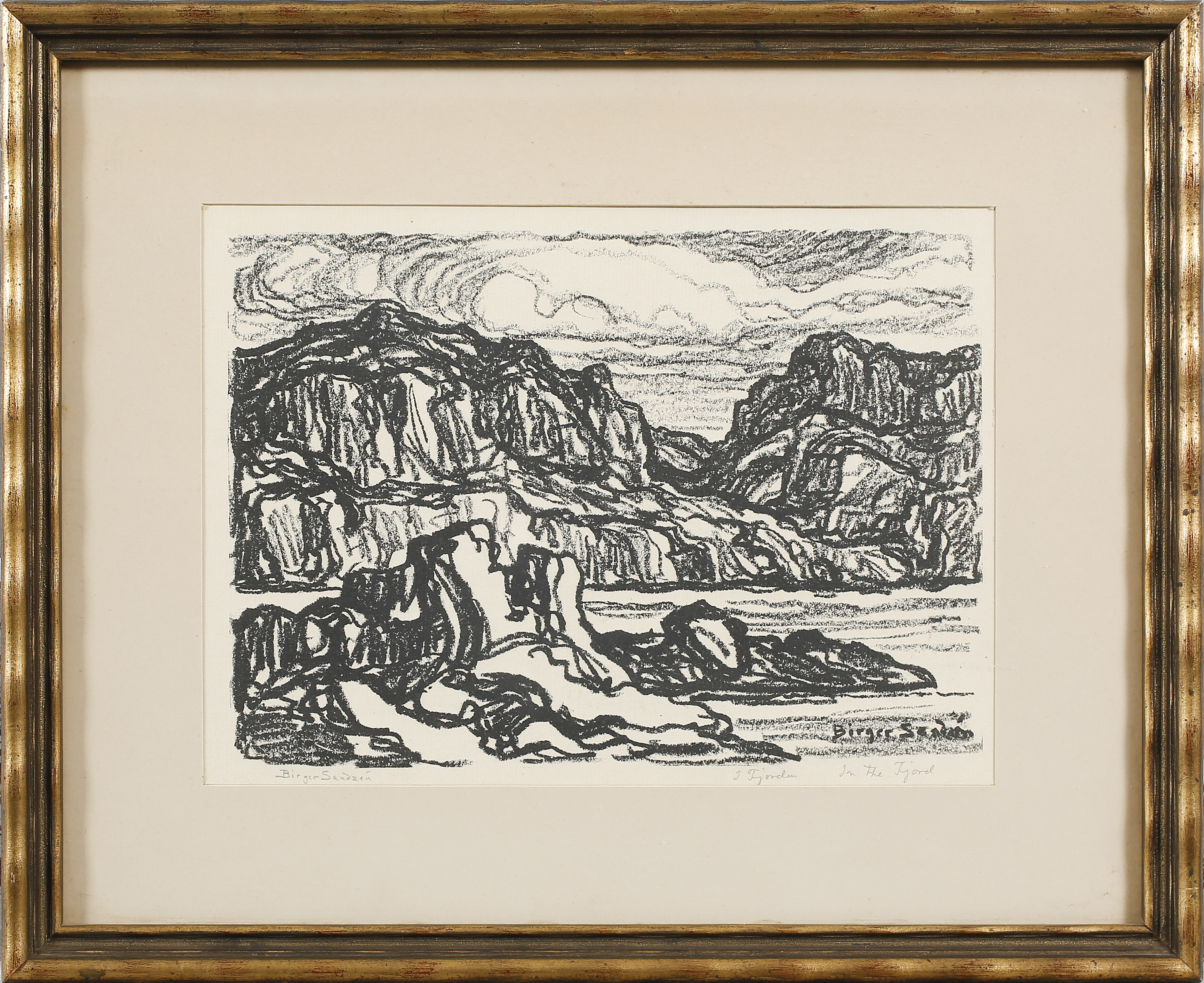 BIRGER SANDZÉN, litografi, signerad. - Bukowskis