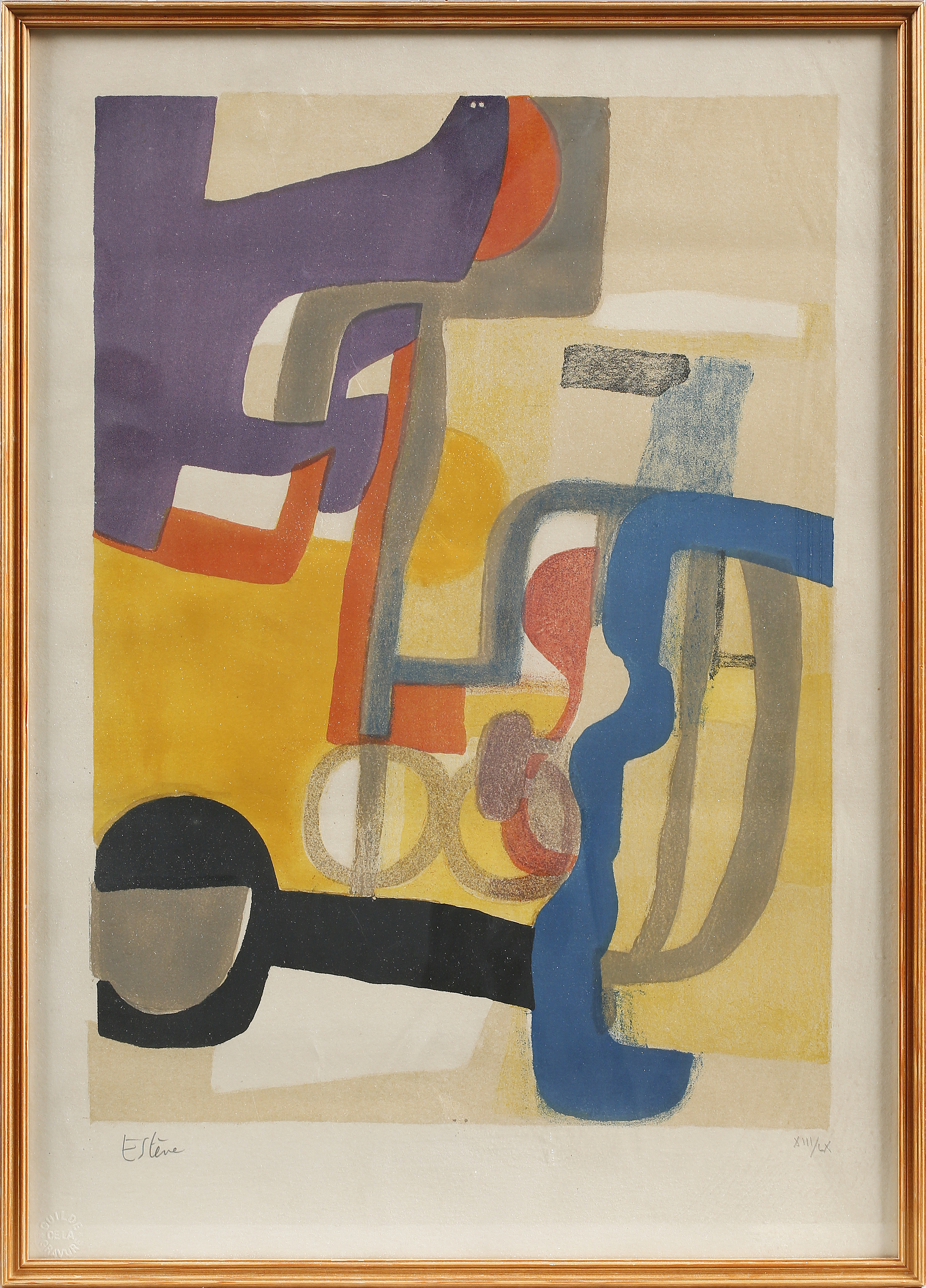 MAURICE ESTÈVE, färglitografi, signerad och numrerad XIII/LX. - Bukowskis