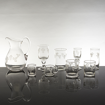 A set of 67 pieces of glass tableware, "Antik" for Reijmyre. - Bukowskis