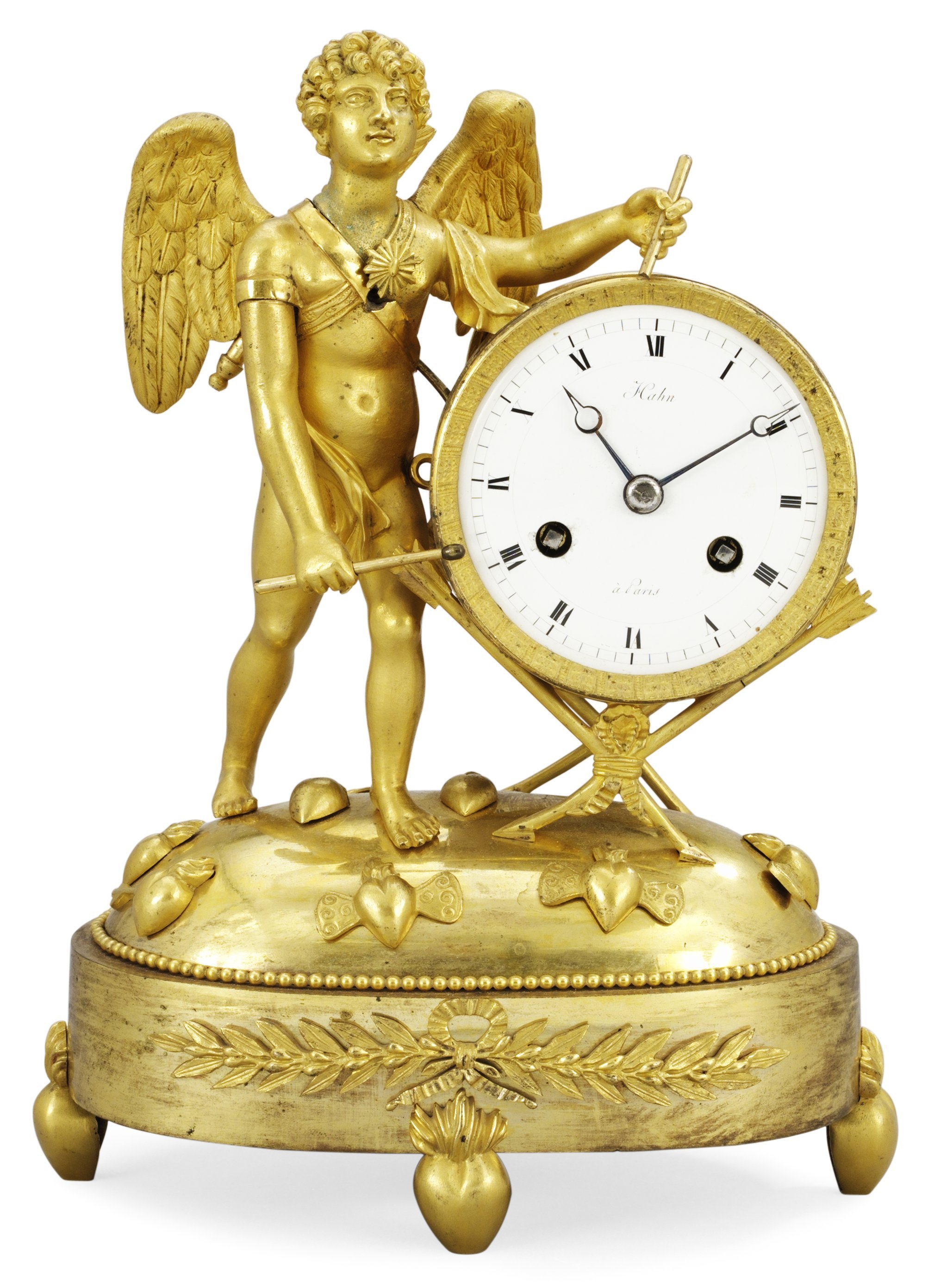 An Empire mantel clock, signed Hahn à Paris. - Bukowskis