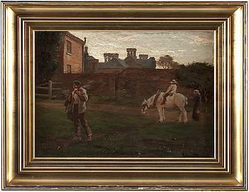 JULIUS OLSSON, Oil on canvas, signed. - Bukowskis