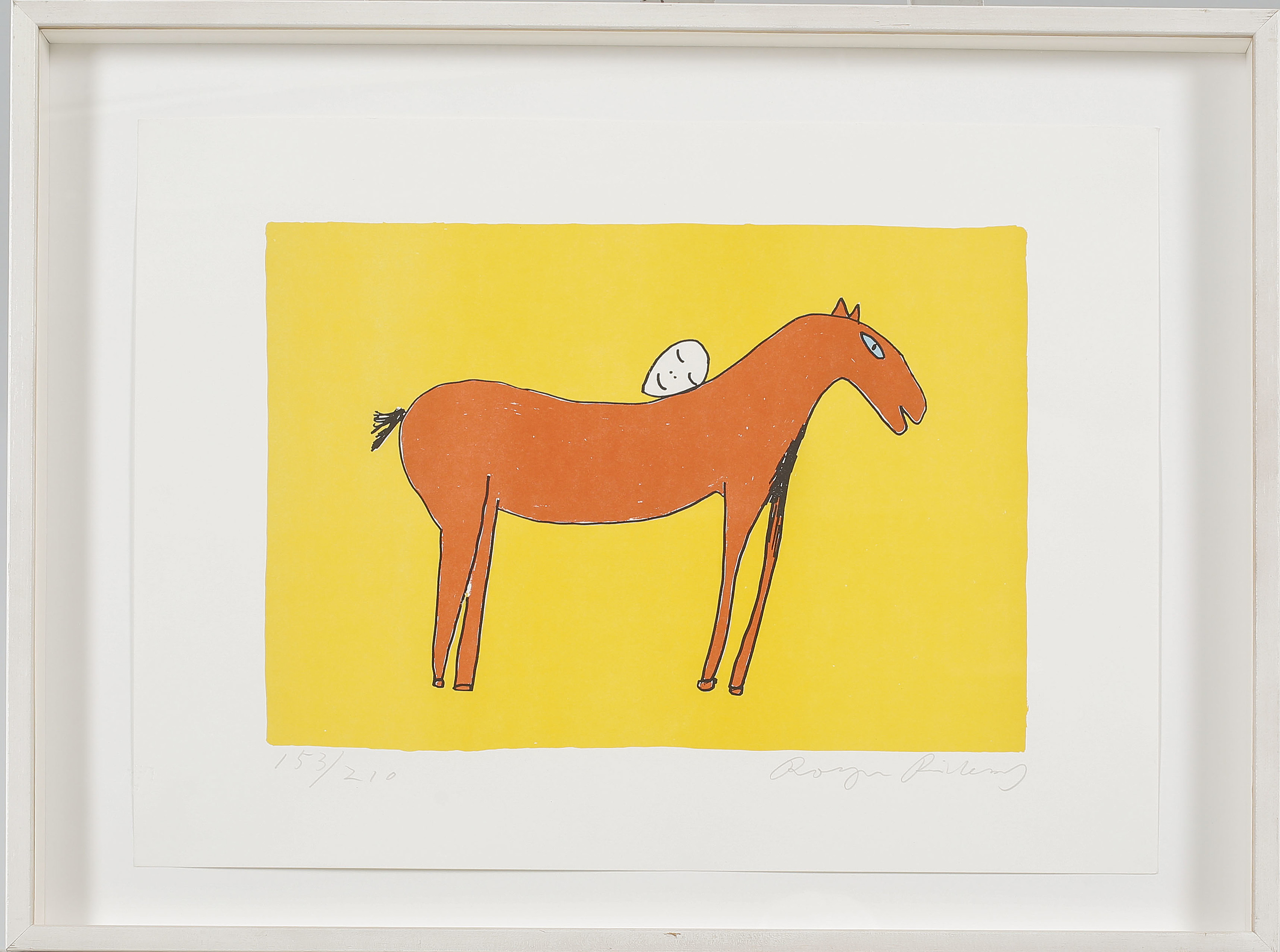 ROGER RISBERG, a litograph in color, signed and numbered 154/210 ...