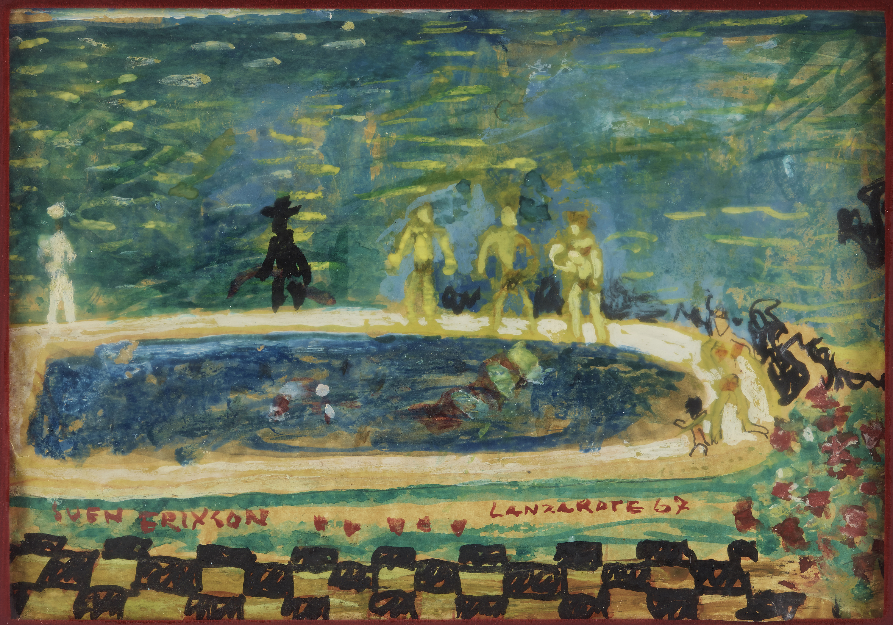 SVEN X:ET ERIXSON, blandteknik, signerad SVEN ERIXSON och daterad ...