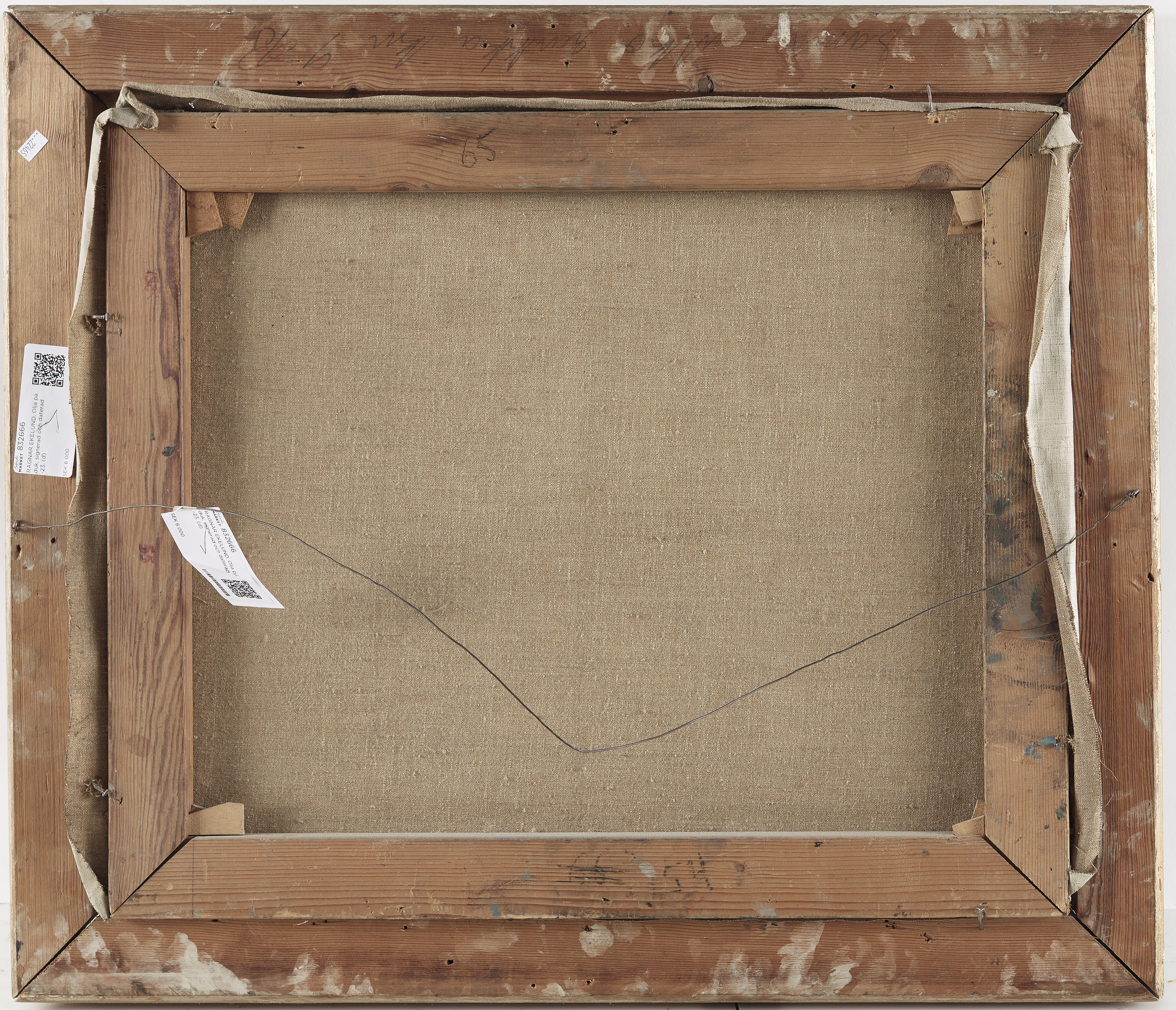 RAGNAR EKELUND, Oil on canvas, signed and dated -23. - Bukowskis