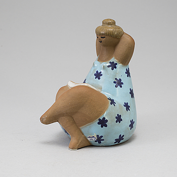LISA LARSON, a stoneware figurine, "Emma", from the "ABC-flickorna" series, Gustavsberg. In ...