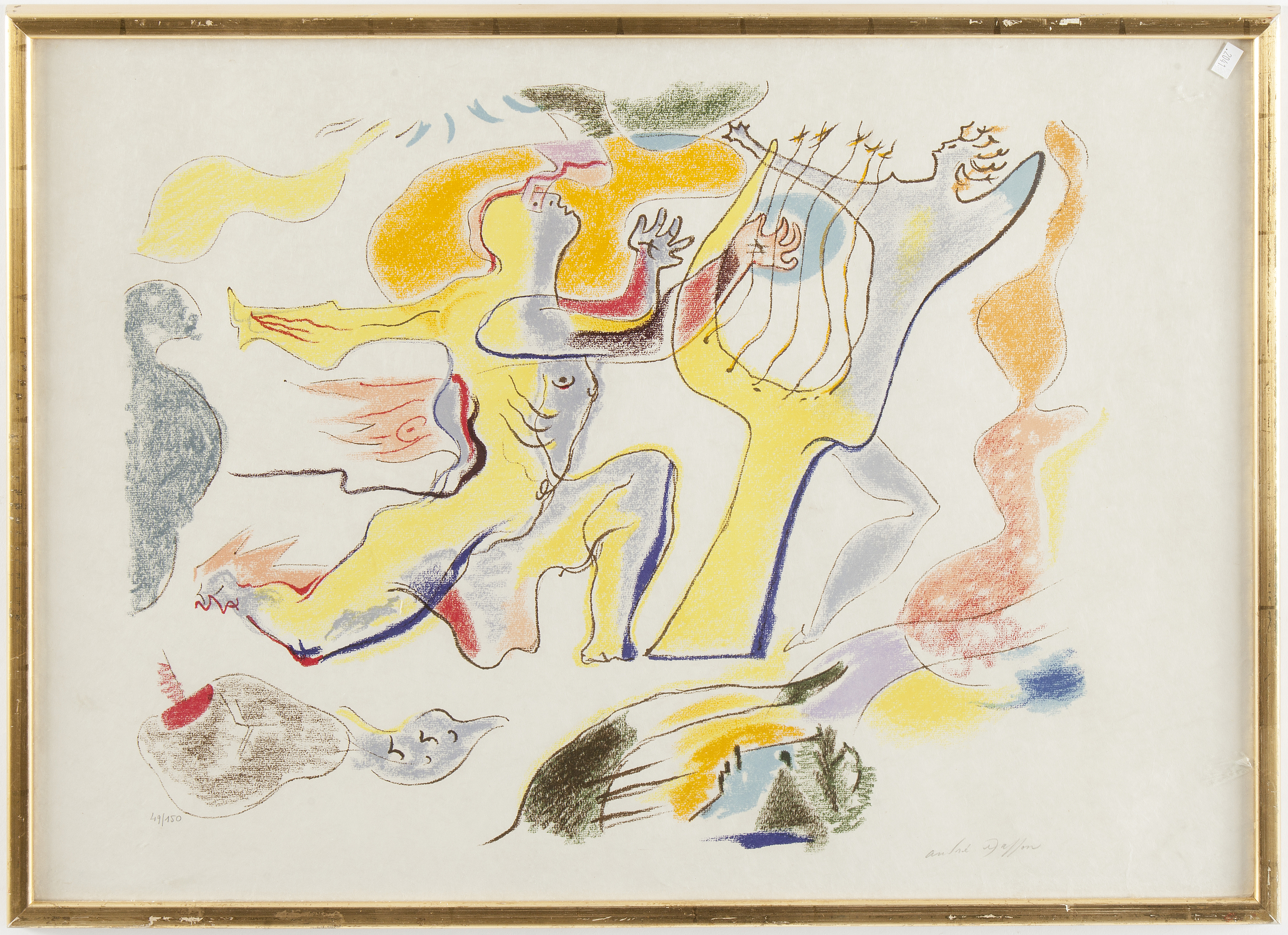 ANDRÉ MASSON, litograph, signed and numbered 49/150. - Bukowskis