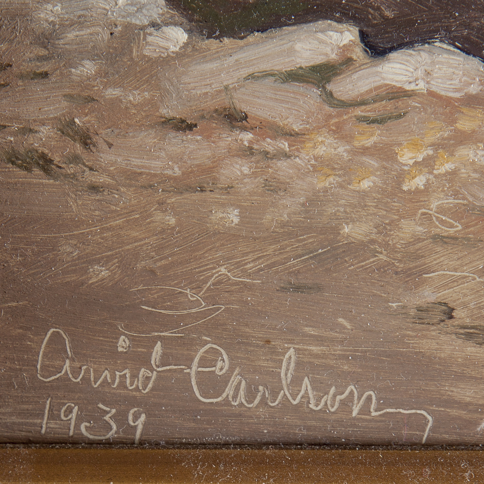 ARVID CARLSON, oil on canvas, signed and dated 1939. - Bukowskis