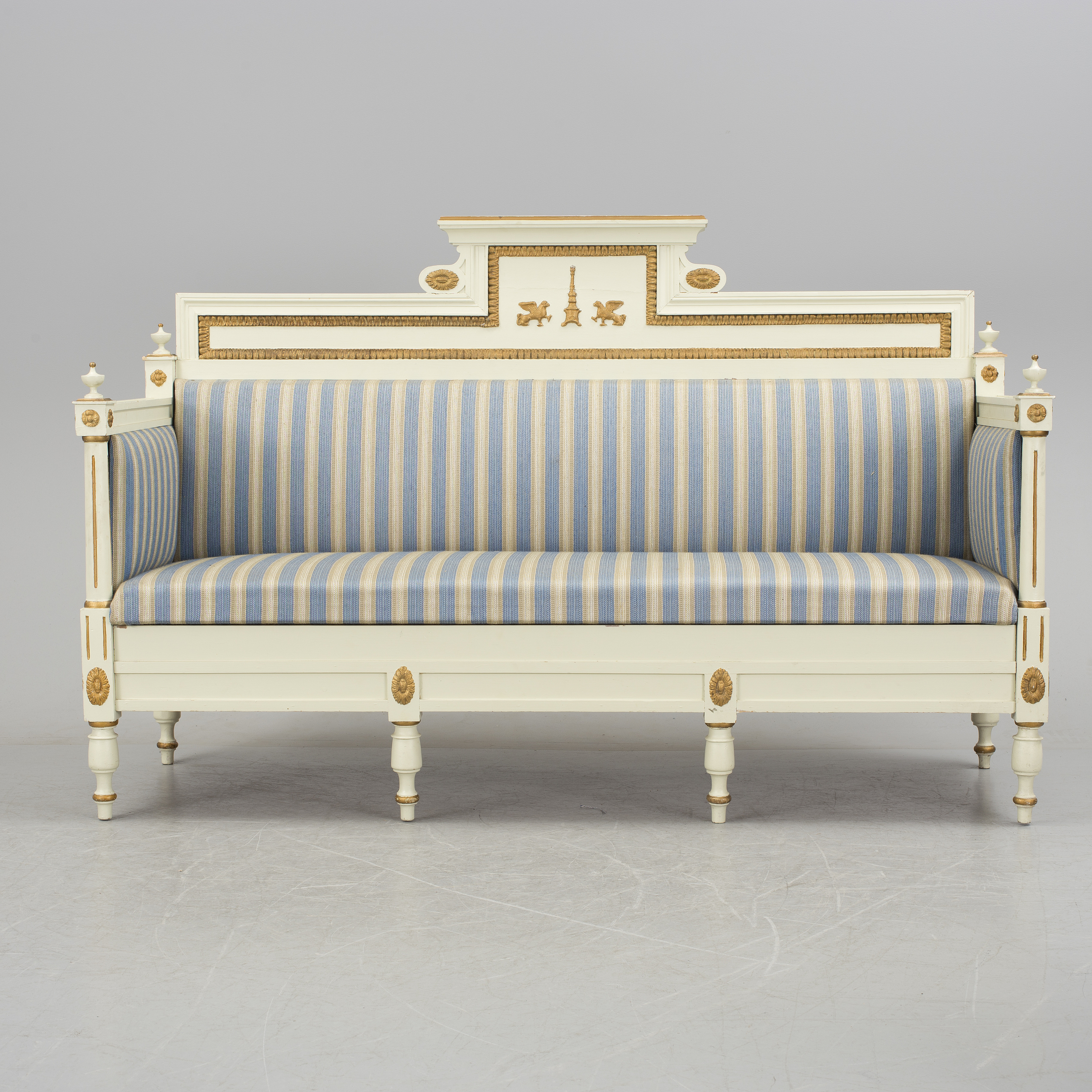 A late Gustavian style sofa, ca 1900. - Bukowskis