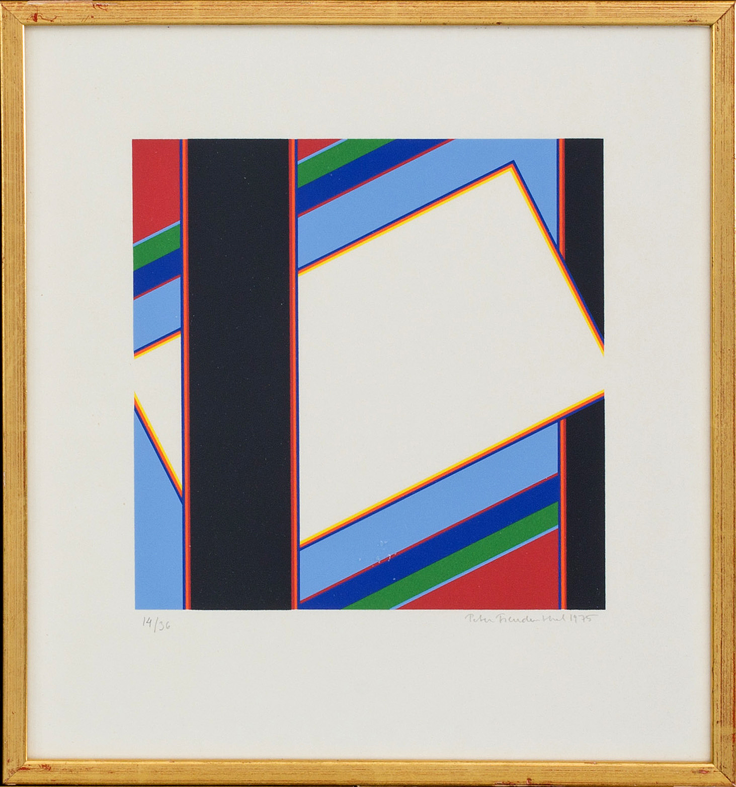 PETER FREUDENTHAL, 3st. färgserigrafi, signerad, daterad 1975 och ...