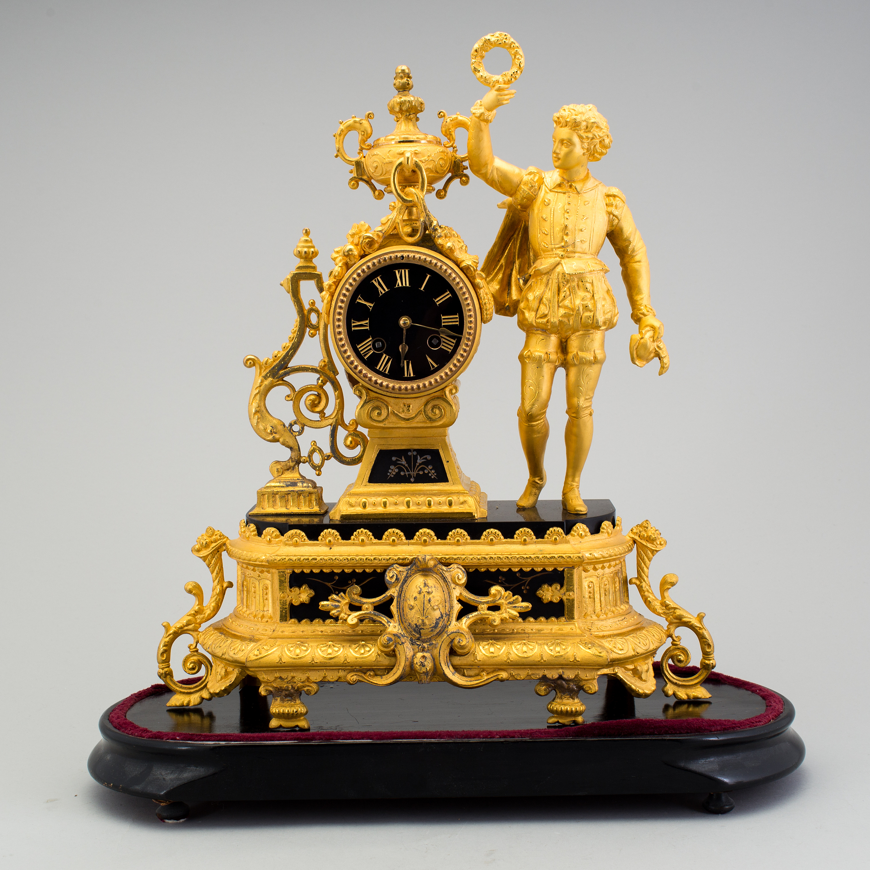 A PH Mourey mantel clock from the late 19th Century. - Bukowskis