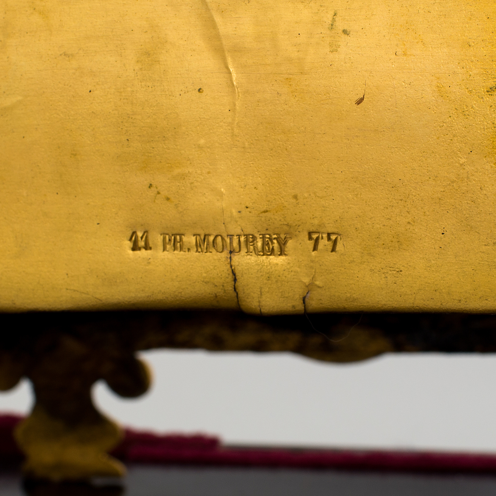 A PH Mourey mantel clock from the late 19th Century. - Bukowskis