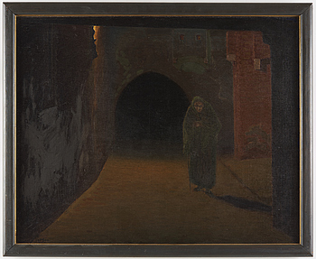 PELLE SWEDLUND, oil on canvas, signed and dated 1904. - Bukowskis