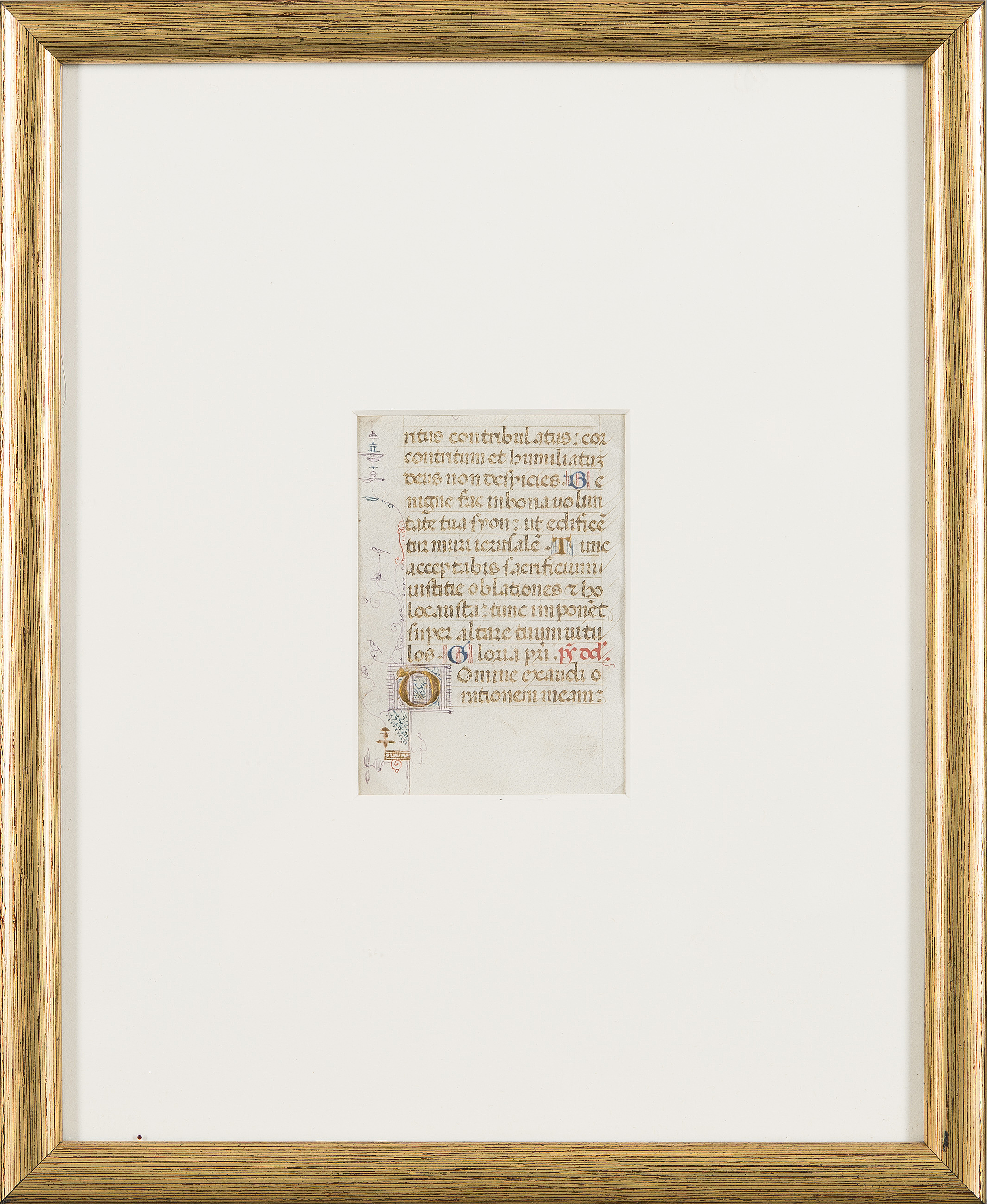 ILLUMINATED MANUSCRIPT, France 15th century, from the Book of Hours ...