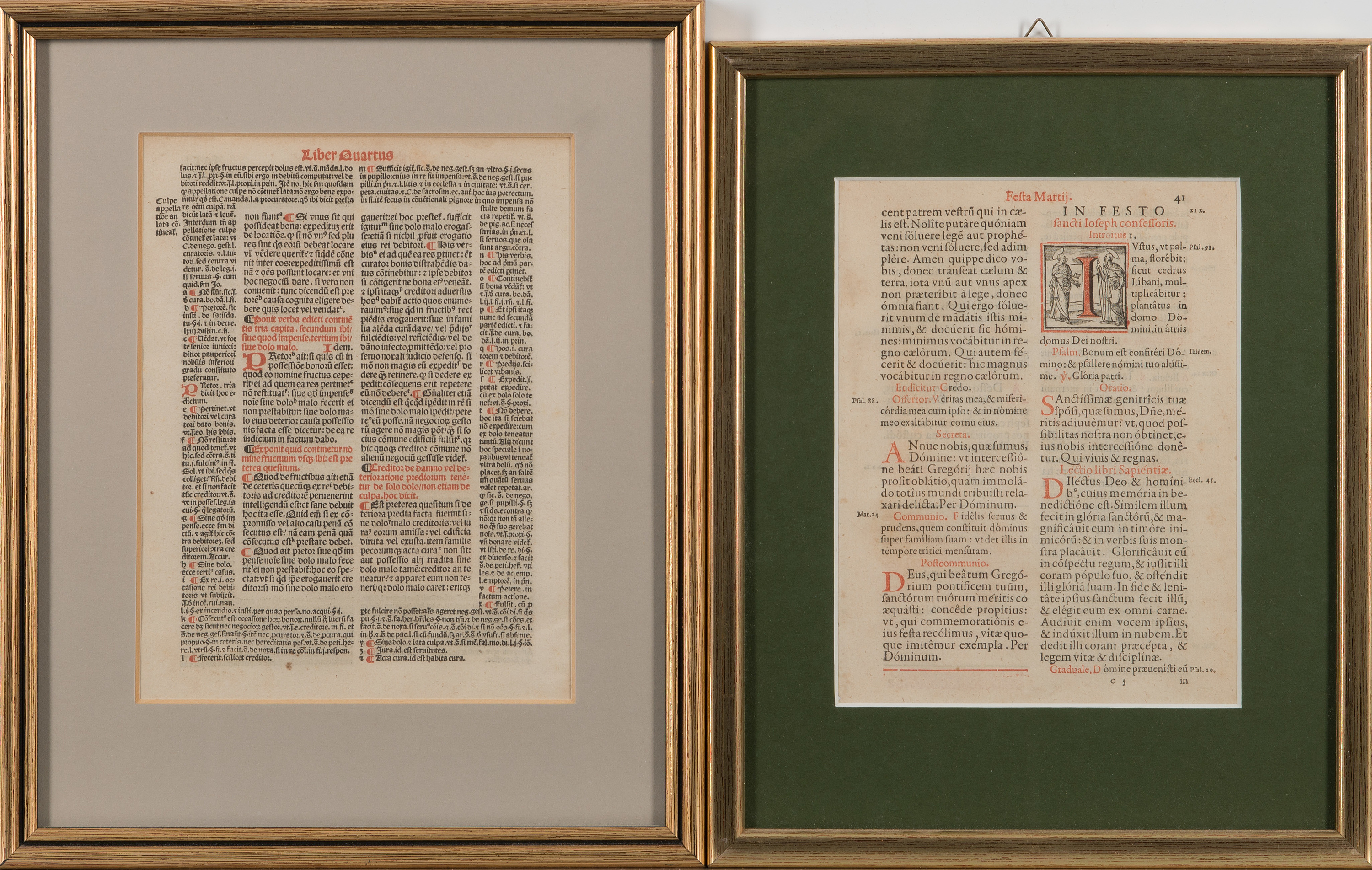 TWO PAGES FROM A 16TH CENTURY BOOK. - Bukowskis