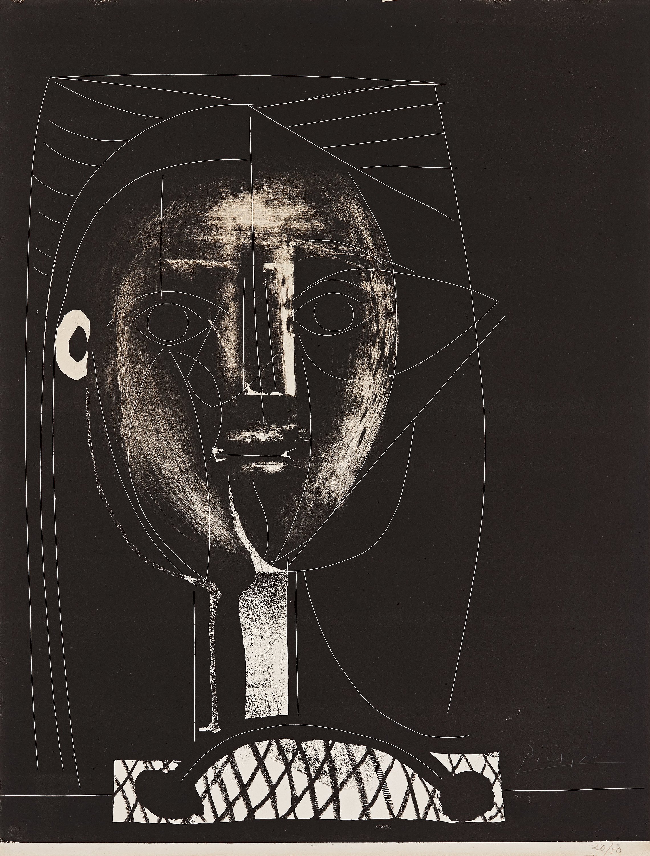 Pablo Picasso, "Figure noire". - Bukowskis